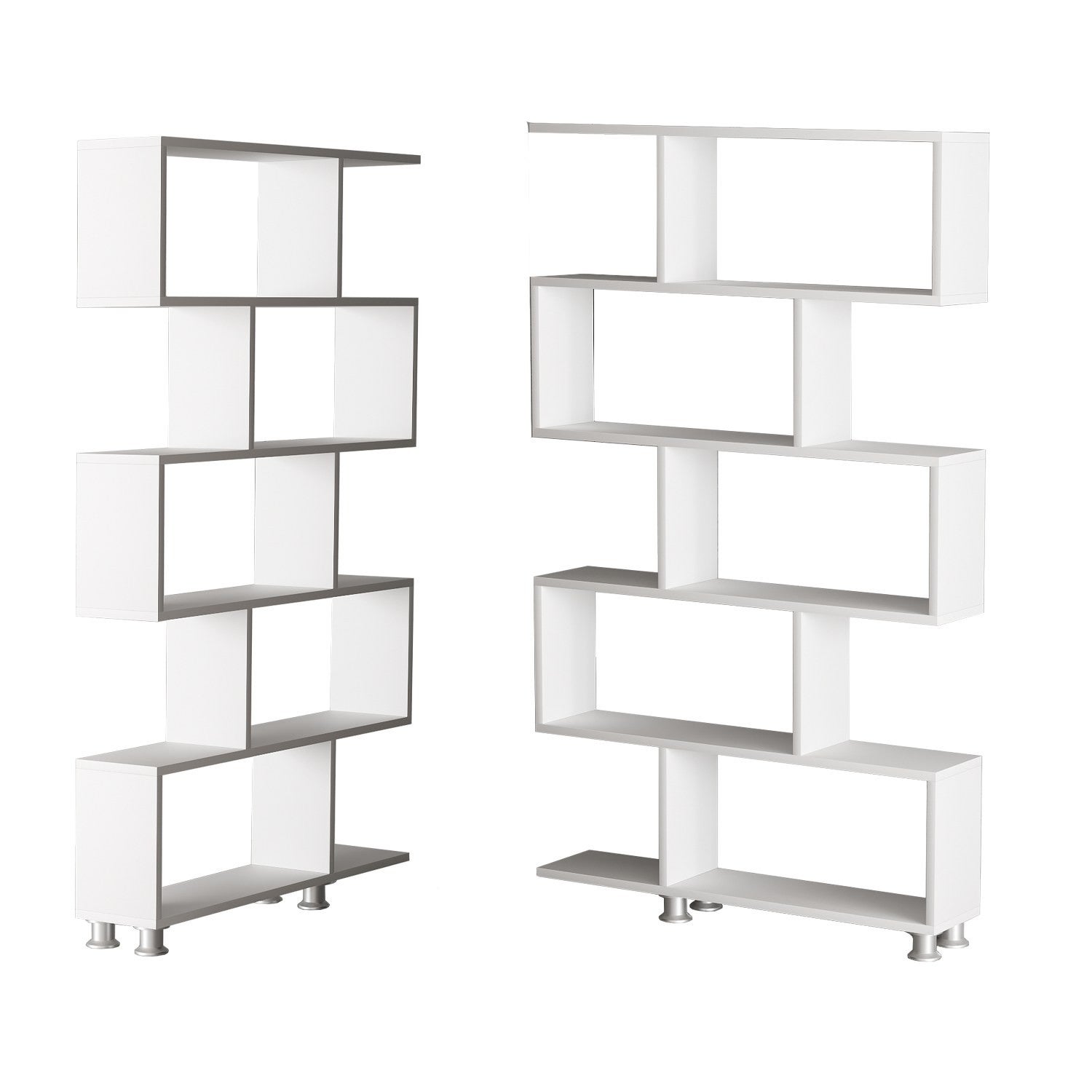 Bibliothèque en bois "Nilüfer" - 90 x 20 x 156 cm - Blanc | Leroy Merlin