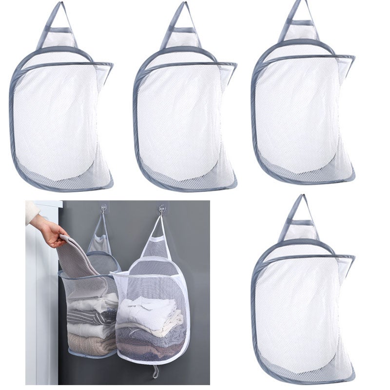 4pcs pliable rangement panier à linge rangement vêtements sales sac en ...