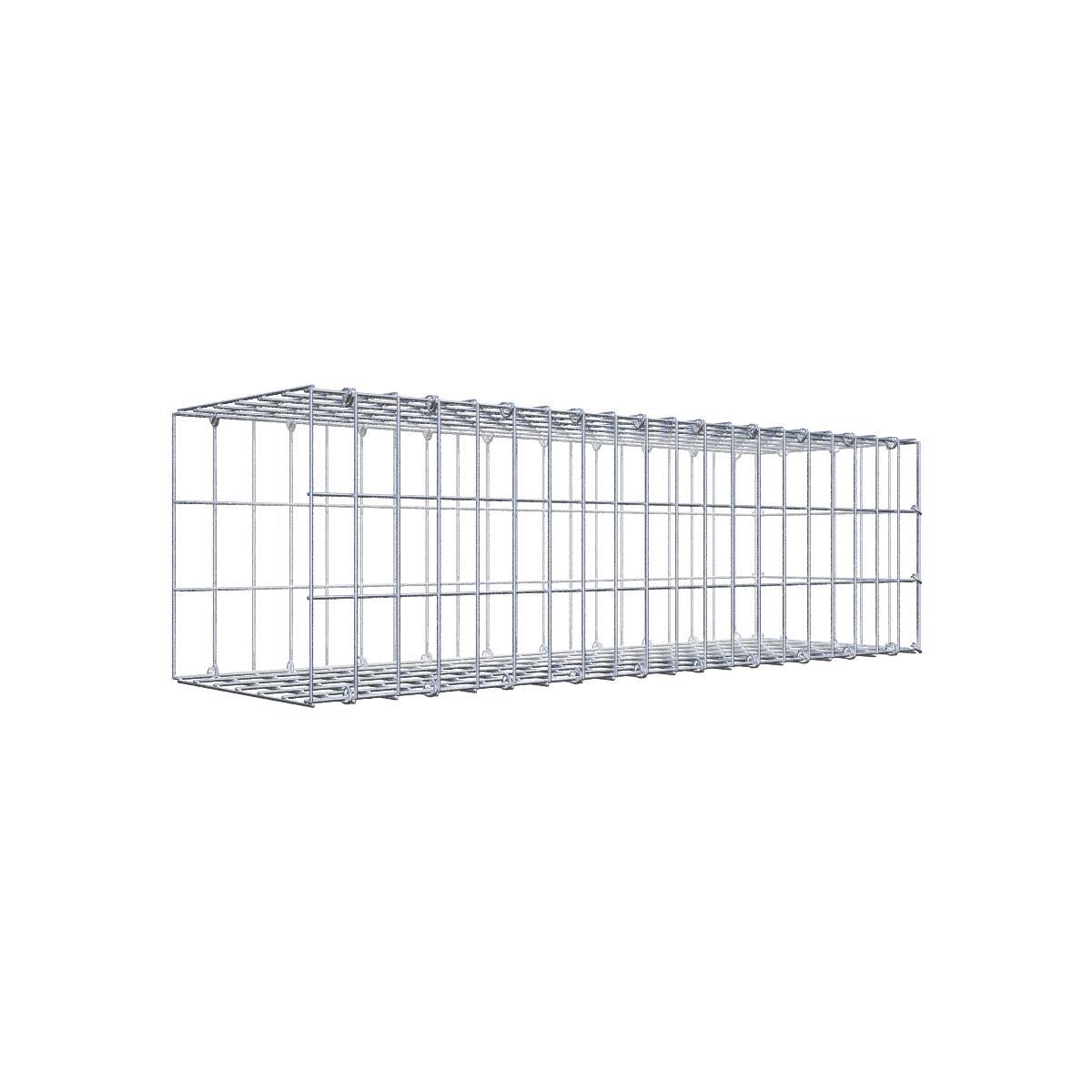 Gabión para montar con dimensiones 100 cm x 30 cm x 30 cm (L x A x P), malla 5 x 10 cm, Anillo ...