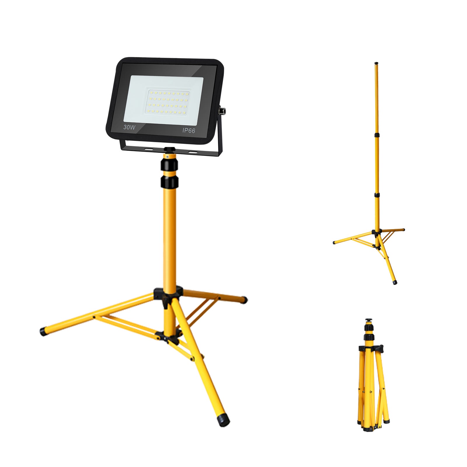 Proyector de construcción LED luz de trabajo con foco de trípode 30W ...