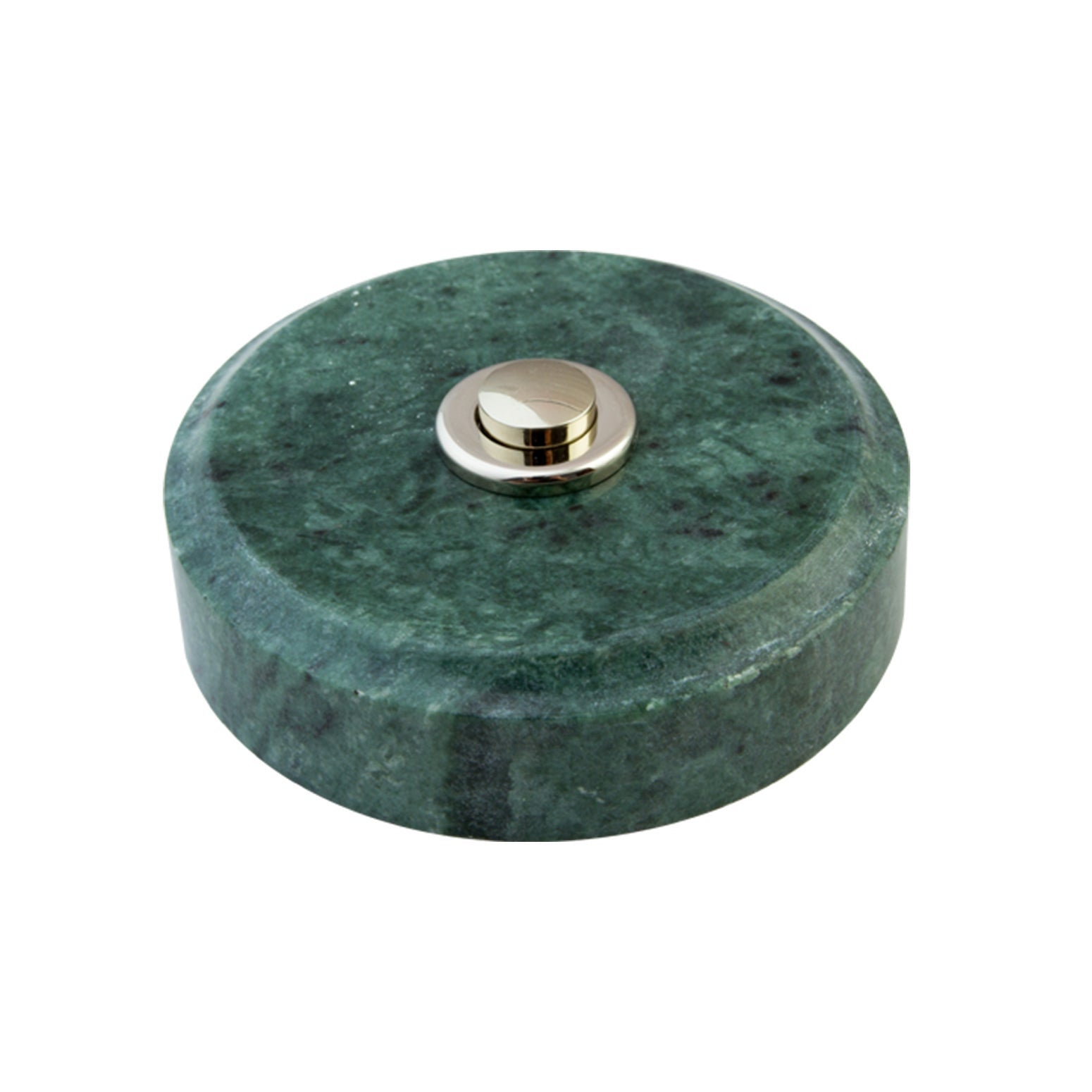 DKO ELEC Sonnette Séville filaire marbre vert bouton chrome | Leroy Merlin