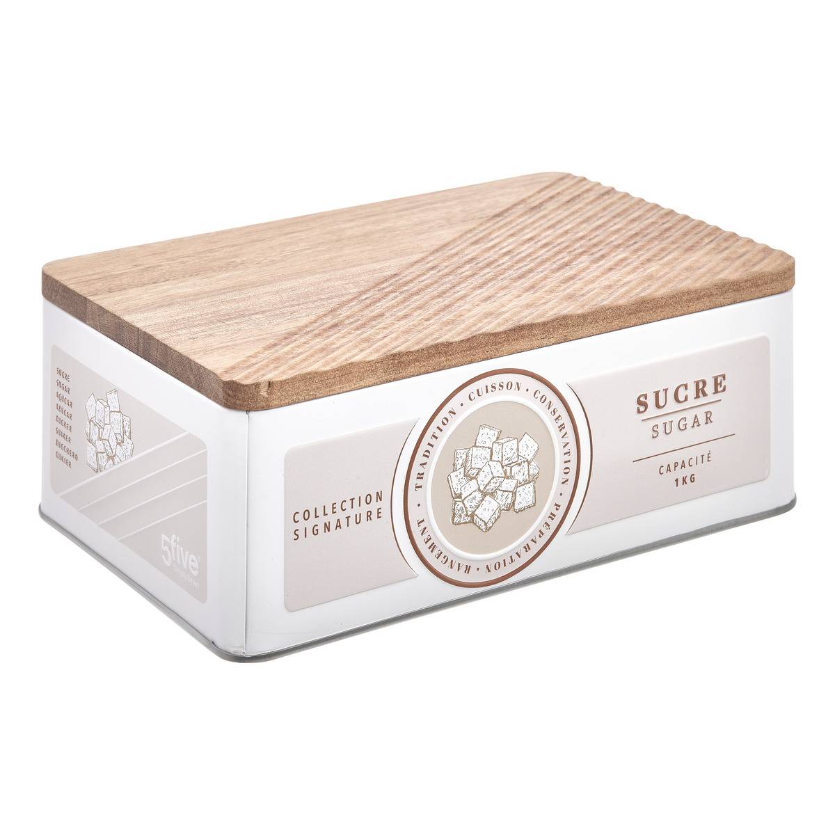 Boîte à sucre 1,3l creme - 5five | Leroy Merlin