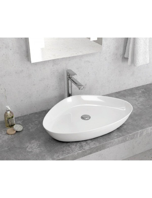 Vasque triangle à poser sans trou PREMIUM 59x41x10 cm | Leroy Merlin