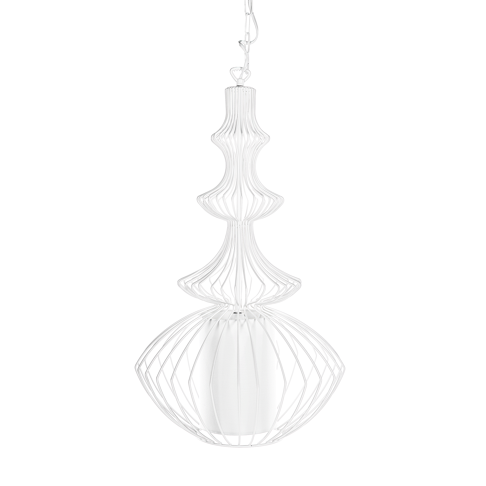 Lampe suspension KOLVA Métal Blanc | Leroy Merlin