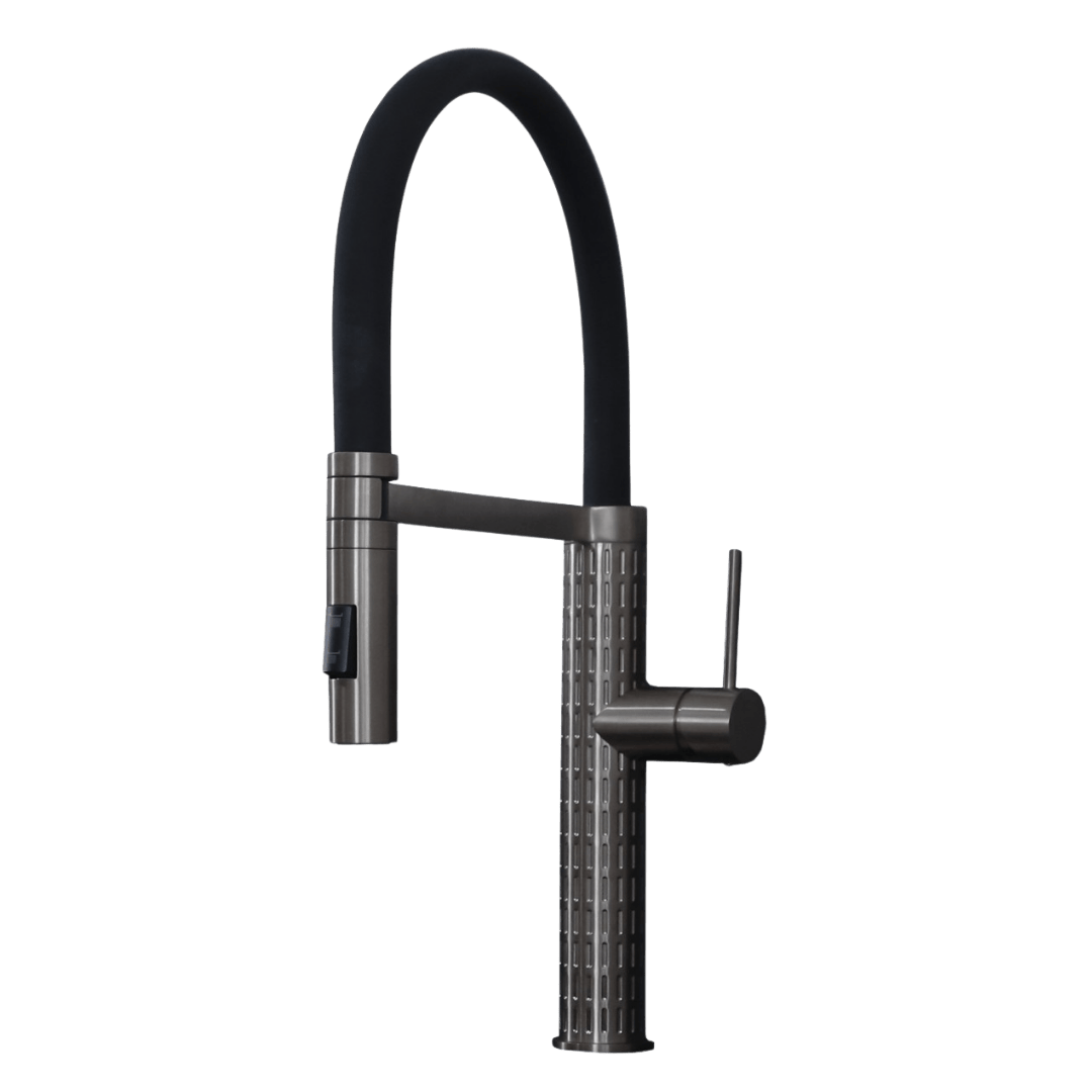 Architek mitigeur évier à douchette mobile gris gun métal | Leroy Merlin