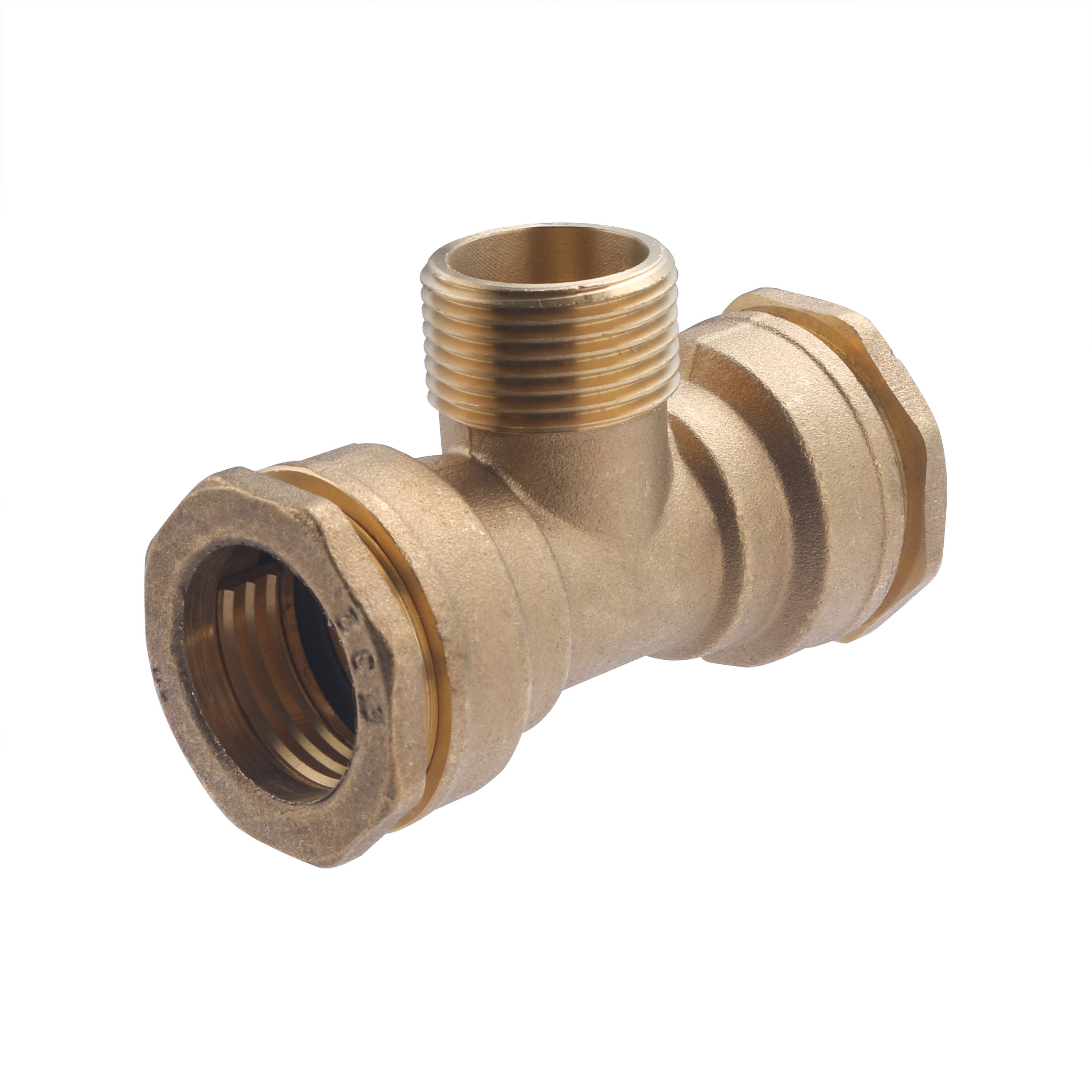 Raccord PE Laiton Té Ø32 - Mâle au centre 26x34 (1') NOYON & THIEBAULT ...