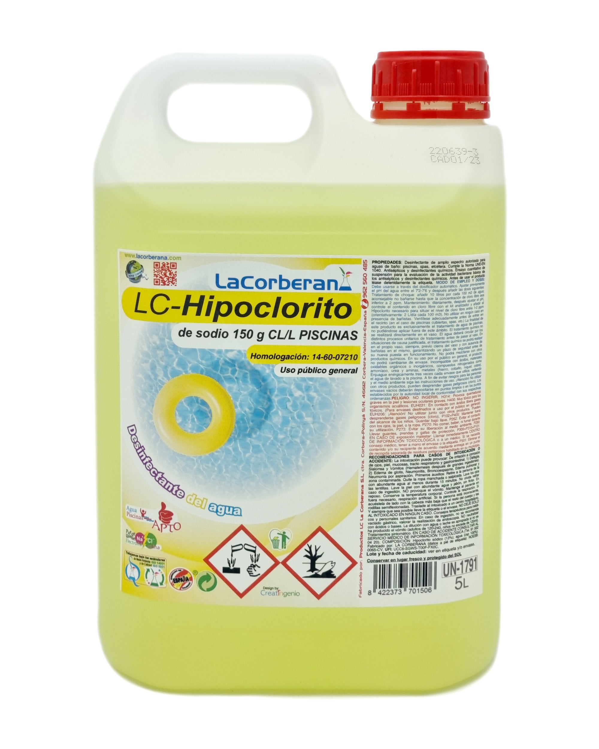 Hipoclorito piscinas 5L LaCorberana | Leroy Merlin