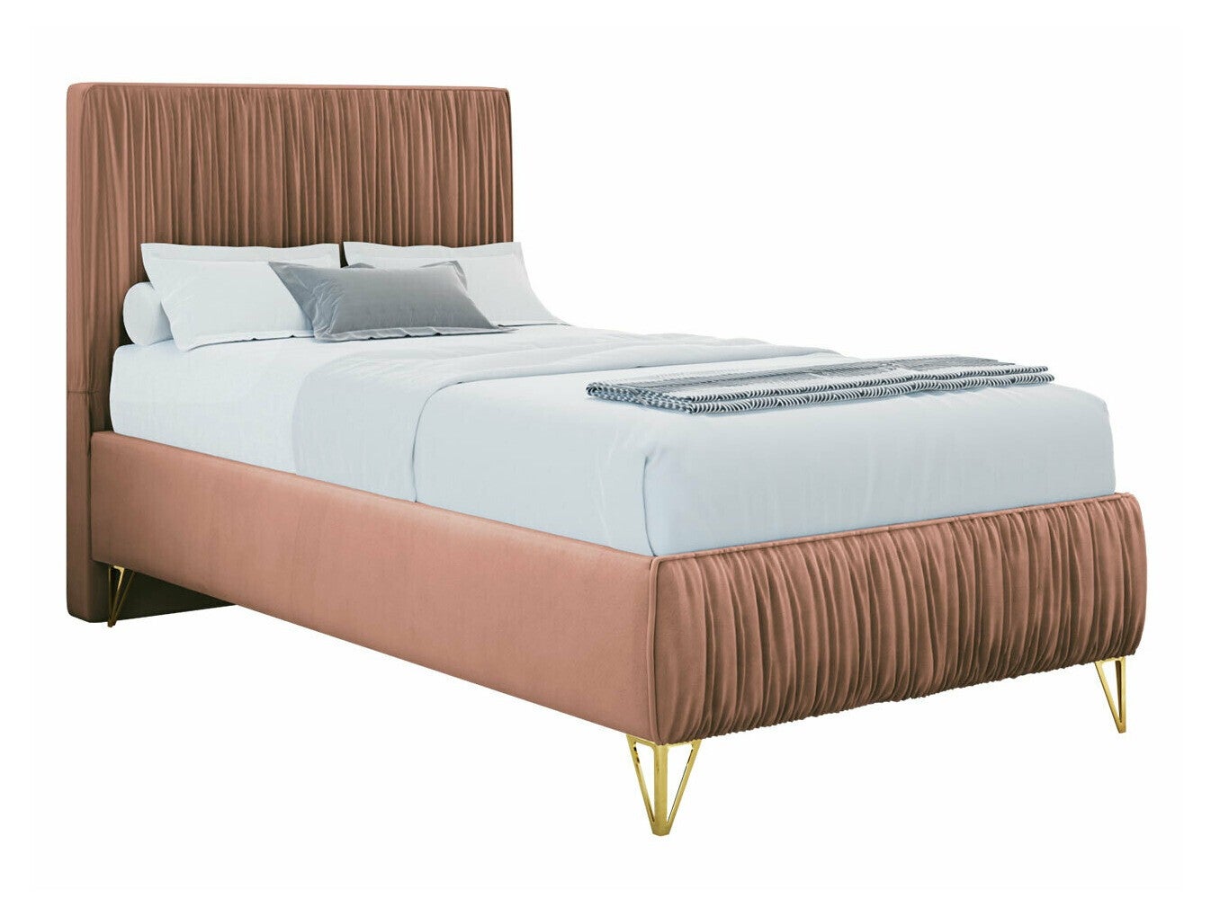 Letto Logan 112, Singolo, Fucsia, 80x200, Arazzo, Reti a doghe ...