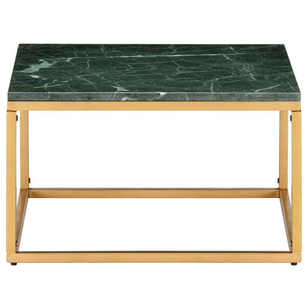 Table basse，Table d'appoint, Table de Salon Vert 60x60x35 cm Pierre ...