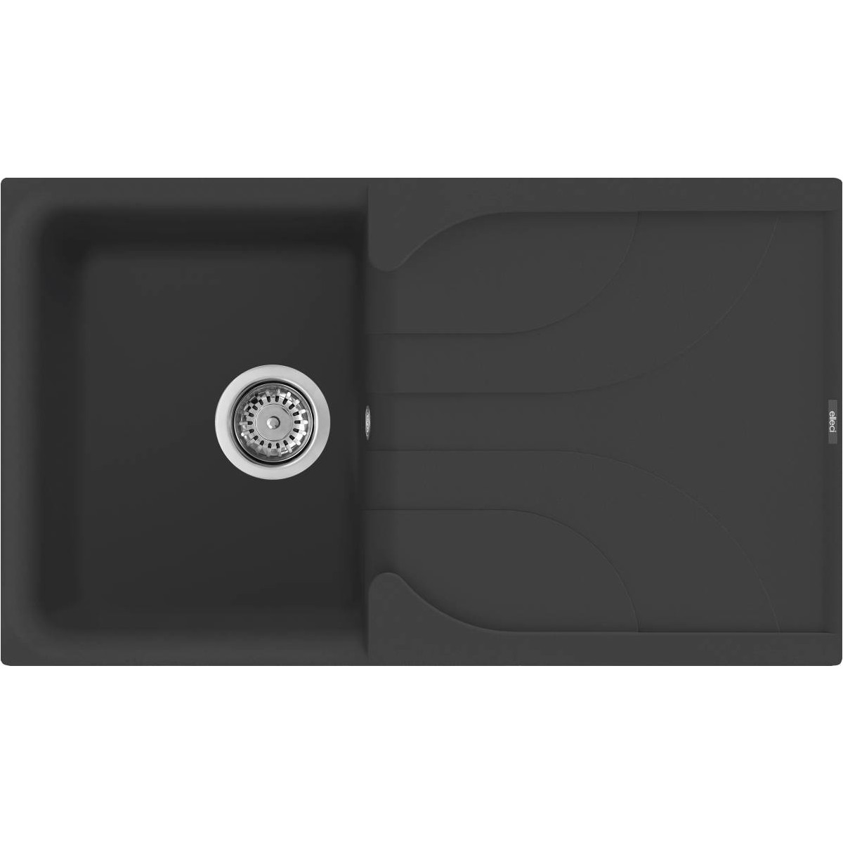 Elleci Ego 400 Evier à poser Rectangulaire Granitek | Leroy Merlin