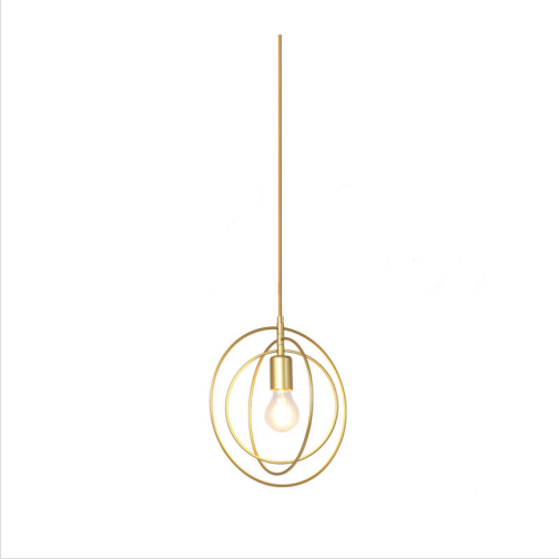 Lustre, lustre rond simple et moderne à trois anneaux, adapté à la ...