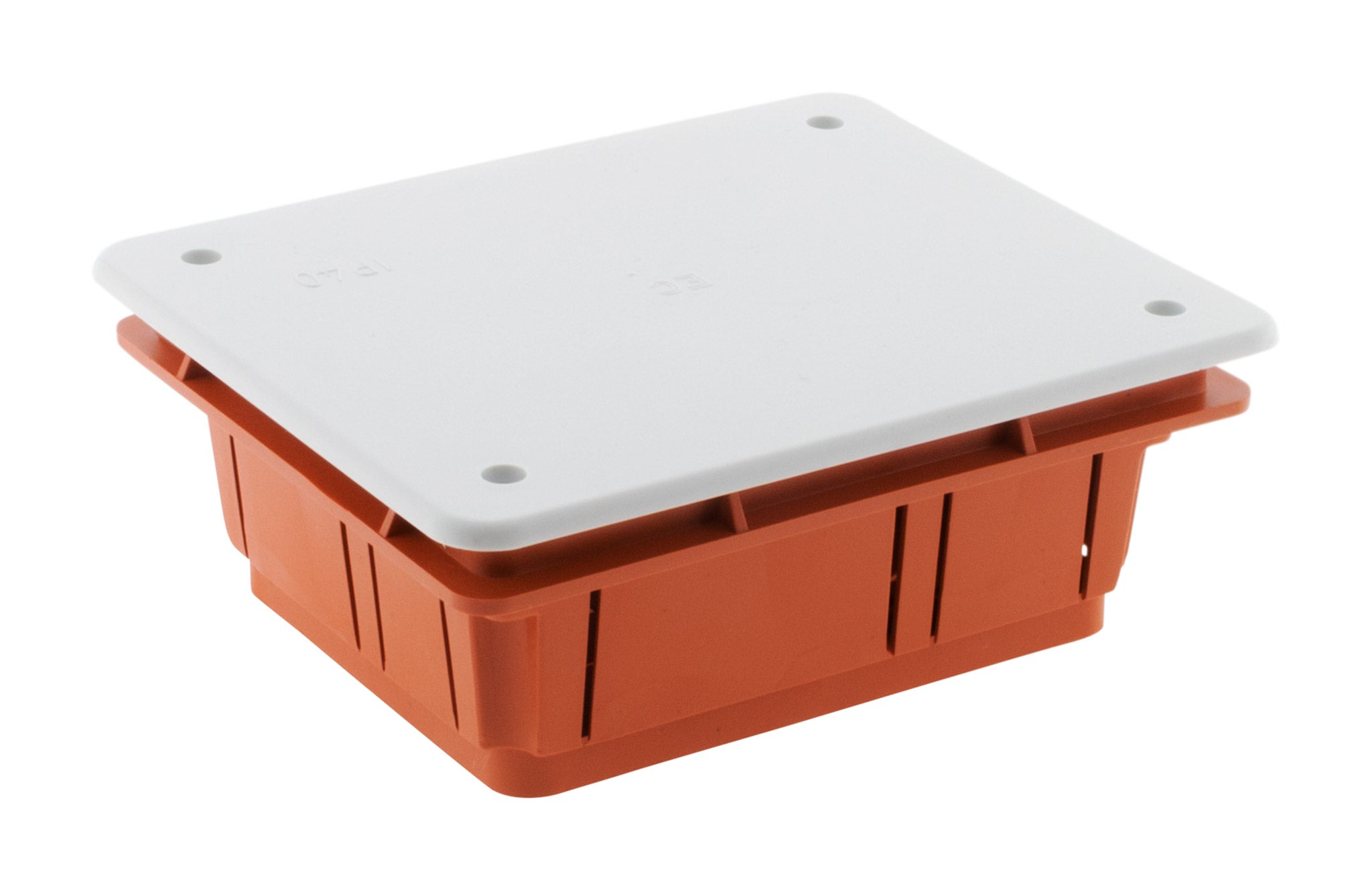 Boîte de dérivation à encastrer 118 x 96 x 50mm - Rouge - Zenitech ...