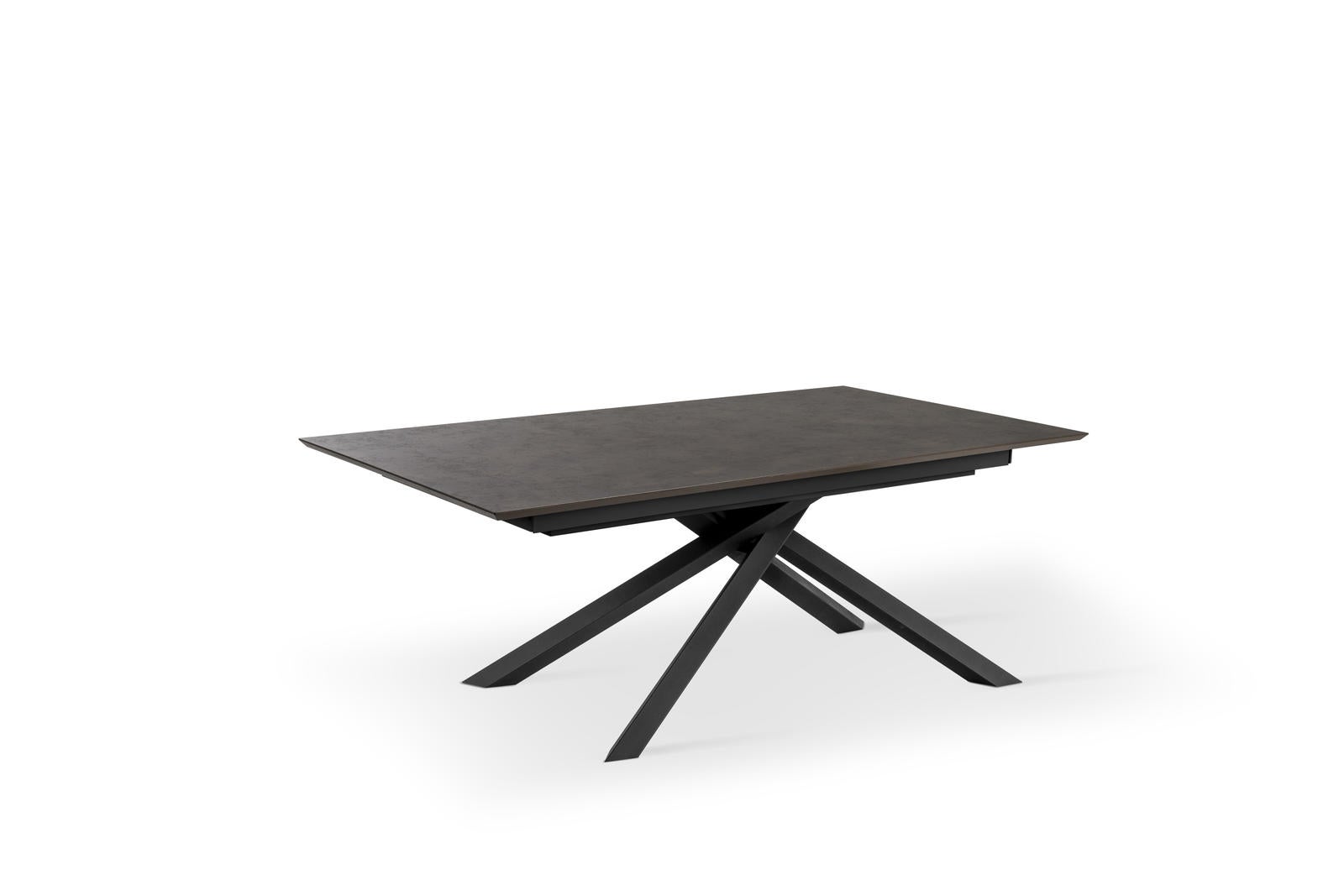 Xavier - Table Extensible (170/270 x 90 cm) en HPL Noir | Leroy Merlin