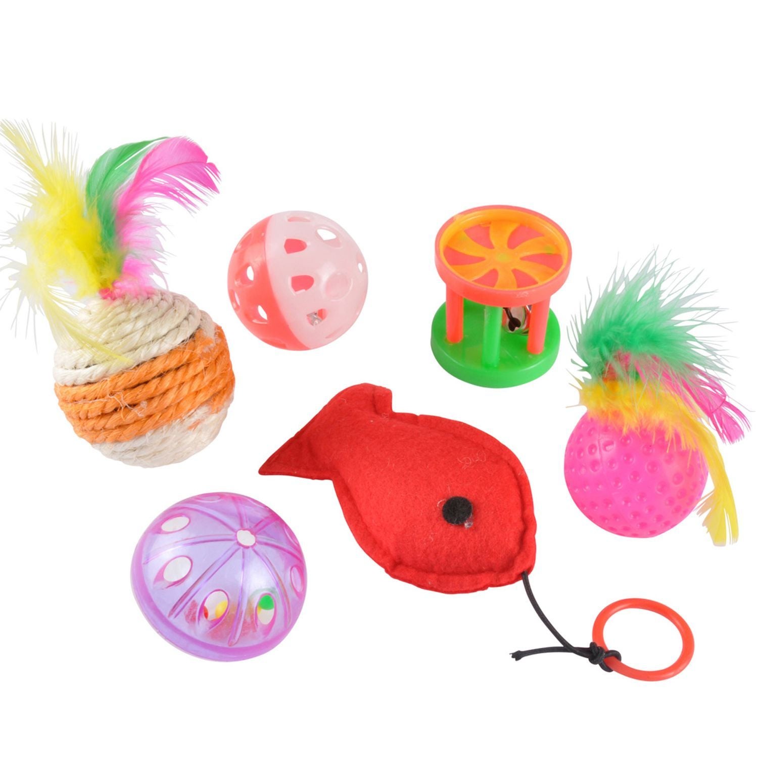 Ensemble de 6 jouets pour chat | Leroy Merlin
