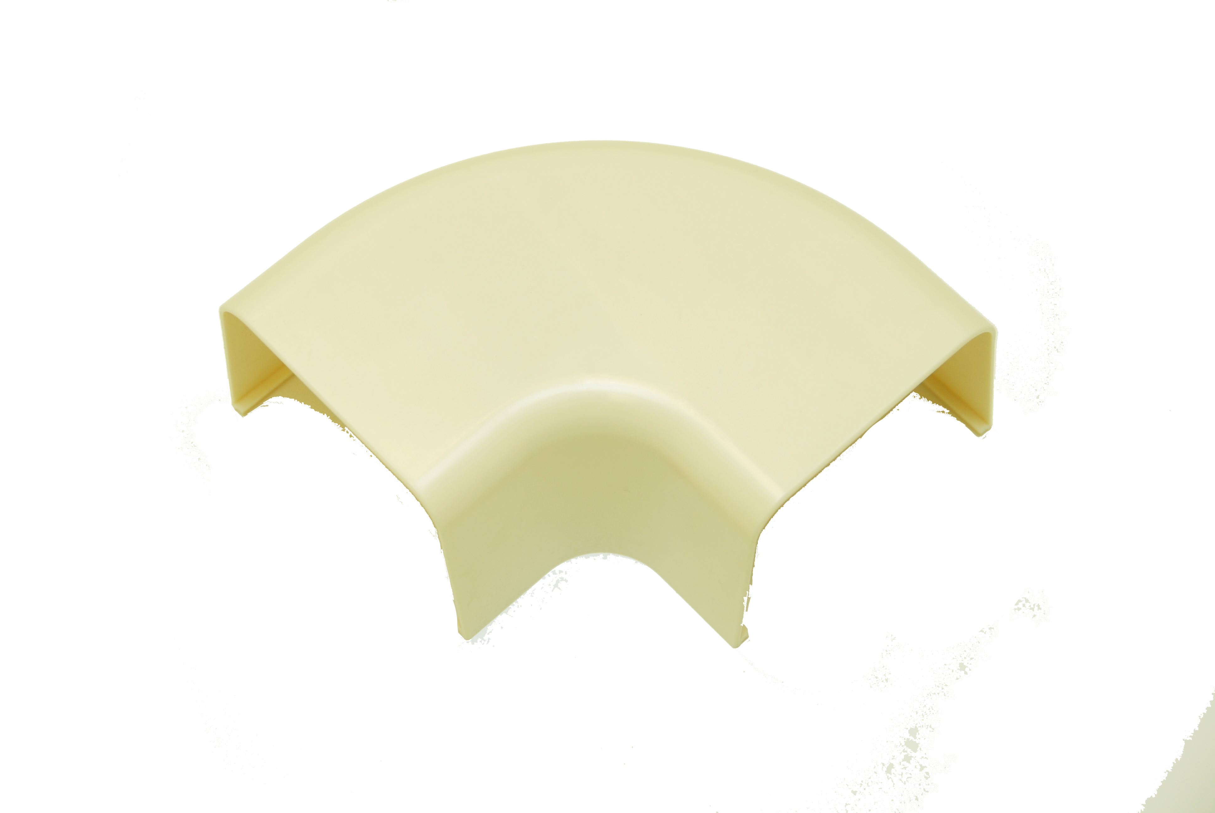 Coude plat 90°C - Beige - En PVC - Dimension : 80 mm | Leroy Merlin