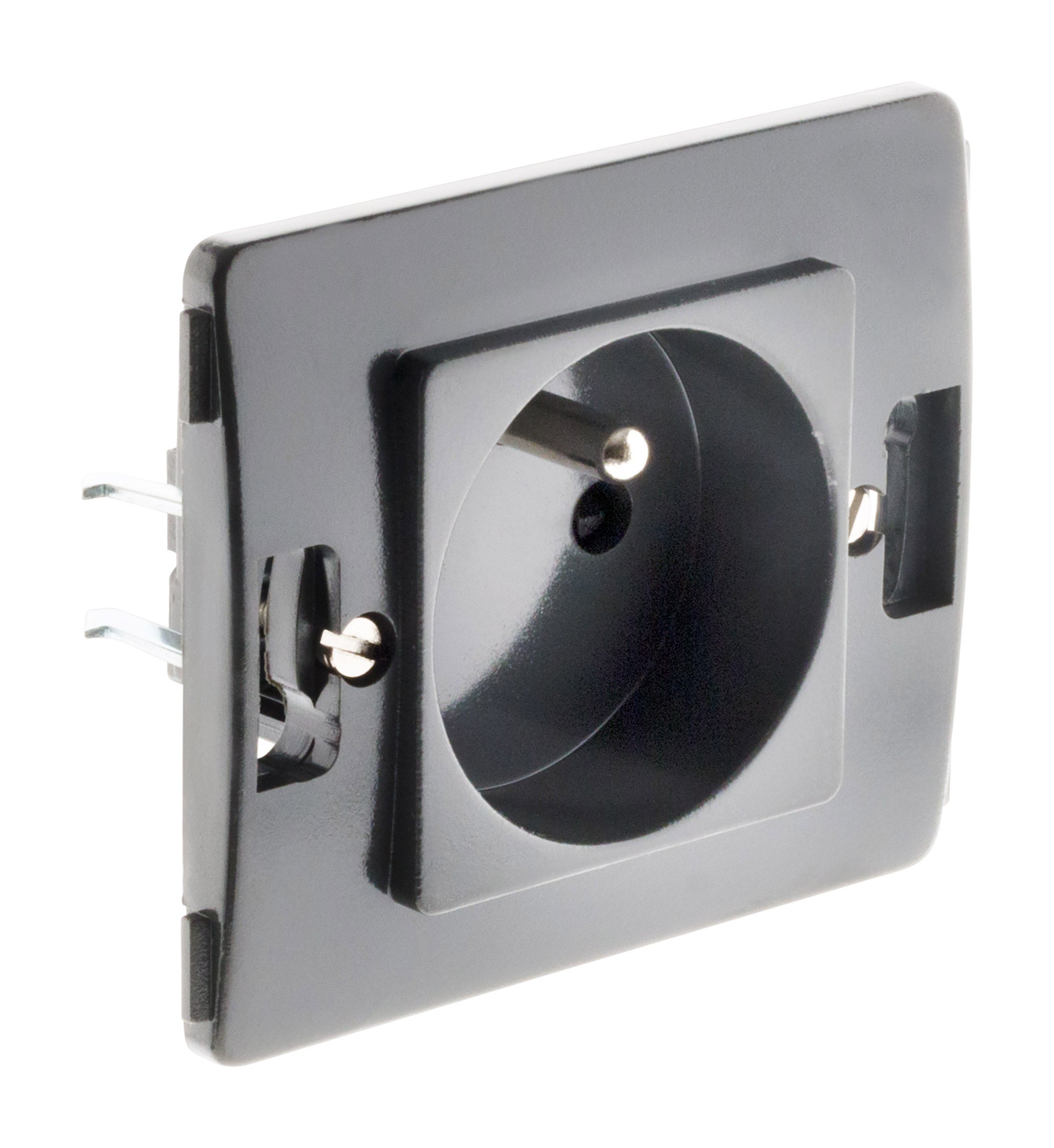 Prise 2P+T 16A Venus composable - noir - Zenitech | Leroy Merlin