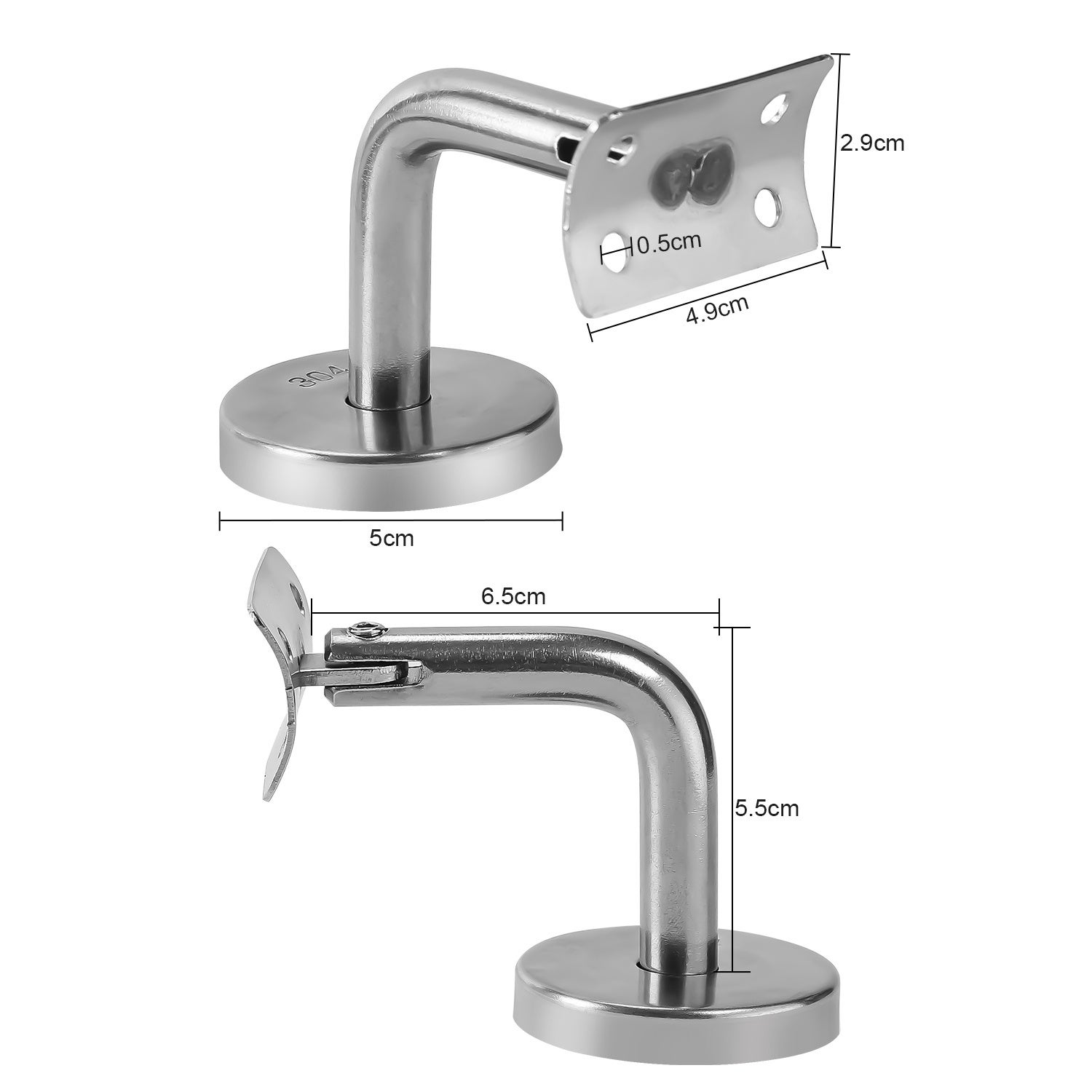 20PCS Support Main Courante Inox 304 Support de main courante coudé ...