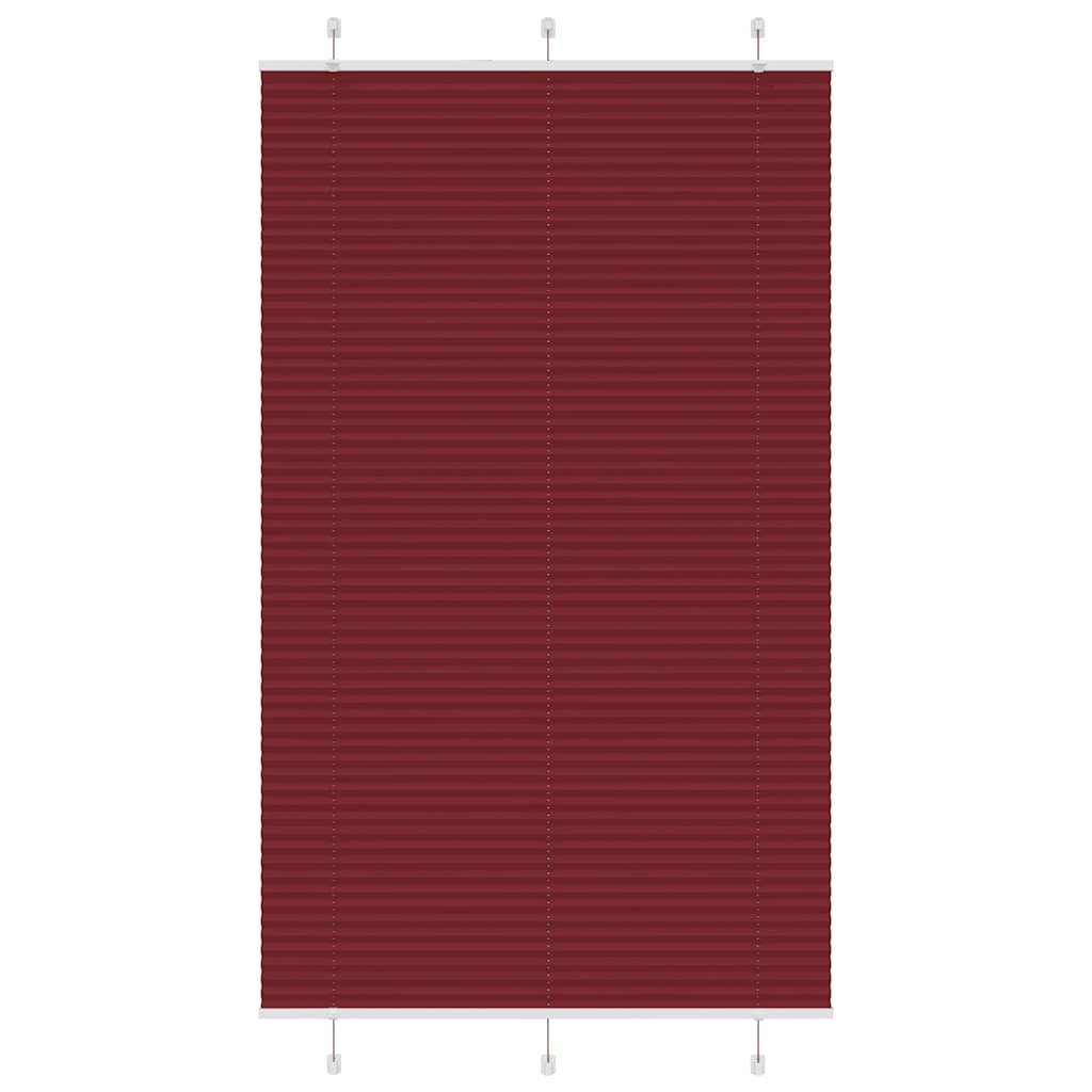 Store plissé | Store pliant rouge bordeaux 120x200 cm largeur du tissu ...