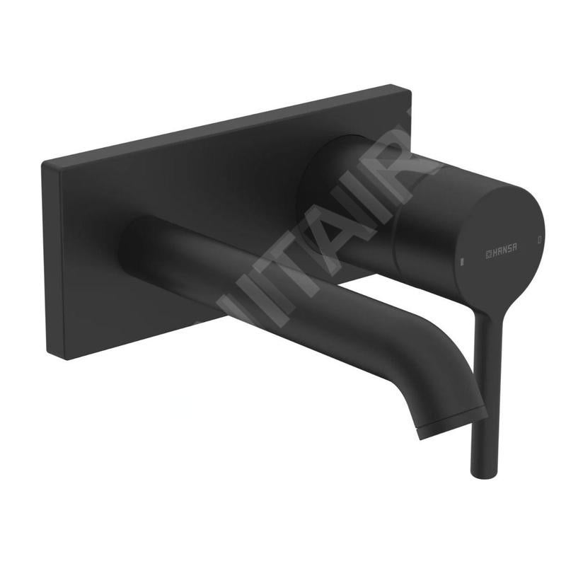 Hansa Vantis Style - Mitigeur de lavabo encastré, noir mat 5480210733 ...