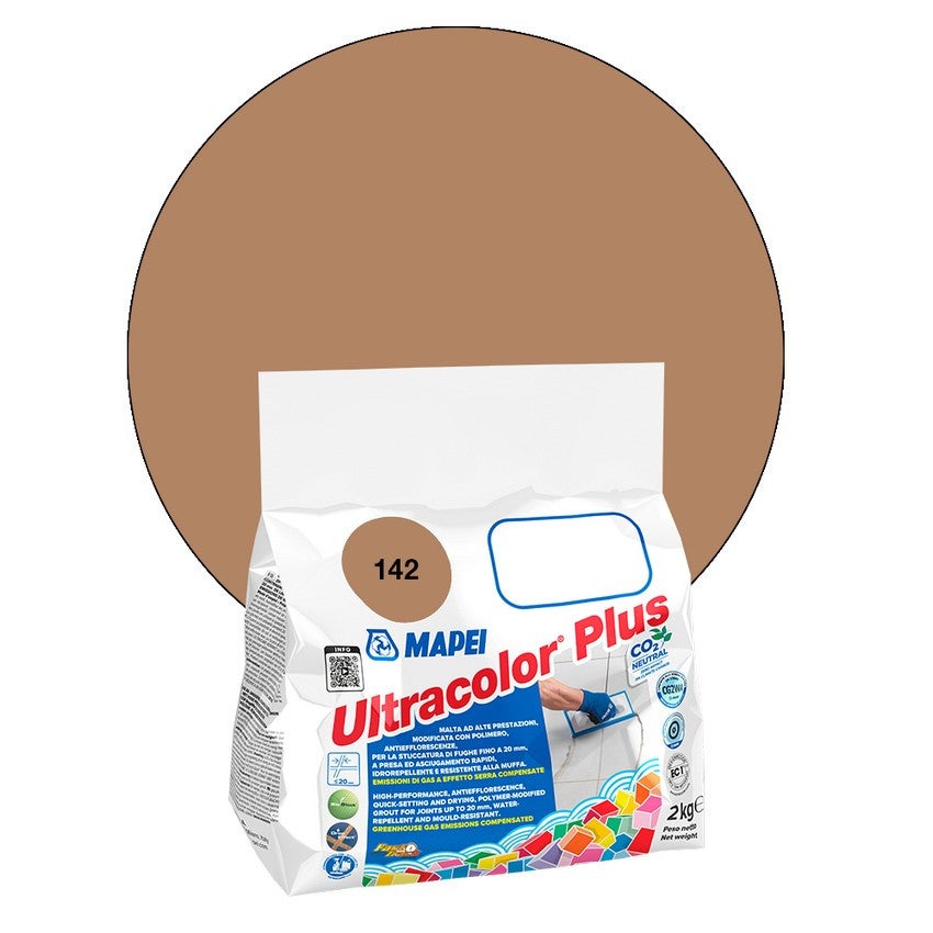 Joint de carrelage ULTRACOLOR PLUS MAPEI - 2 Kg - 142 Marron | Leroy Merlin