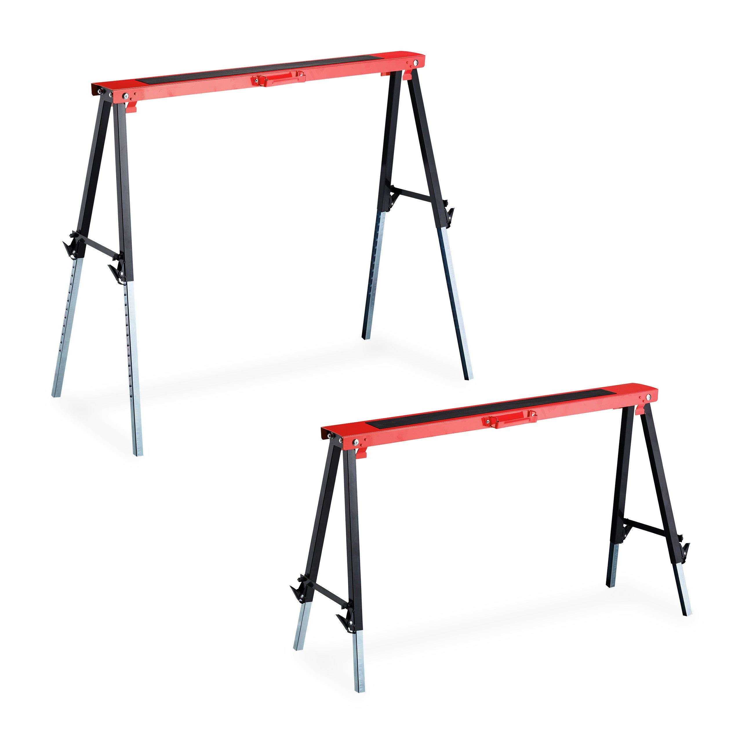 Relaxdays Caballete Trabajo, Set de 2, Altura Ajustable 12 Niveles ...