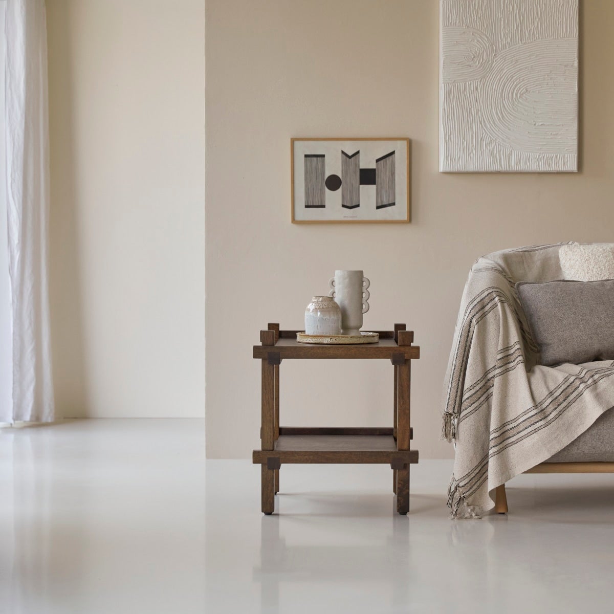 Tikamoon Bout de canapé en manguier massif Arko | Leroy Merlin