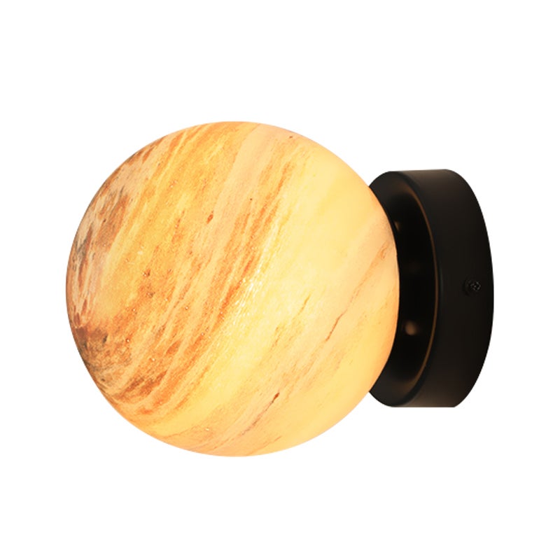 Lámpara de pared Planet (sin bombilla) Negra - Naranja Planet E27 ...