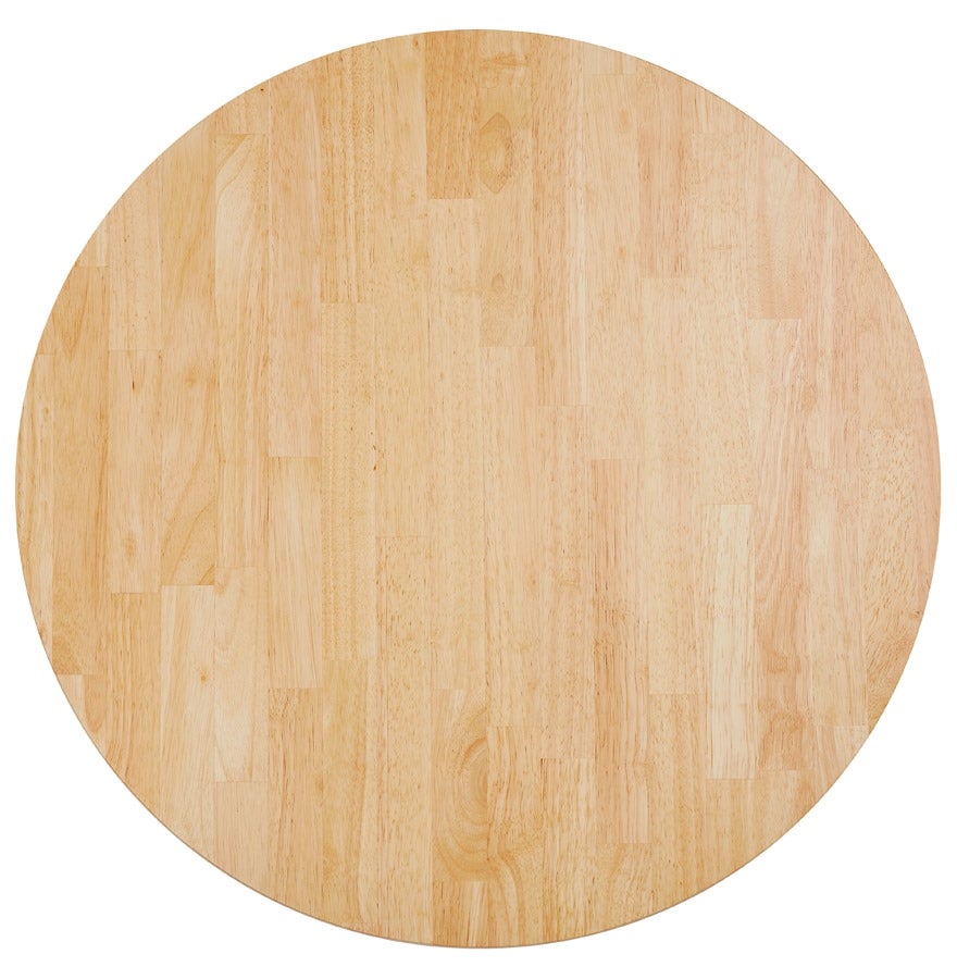 Plateau de table 'MASSIVO' rond en bois massif - Ø 70 cm | Leroy Merlin