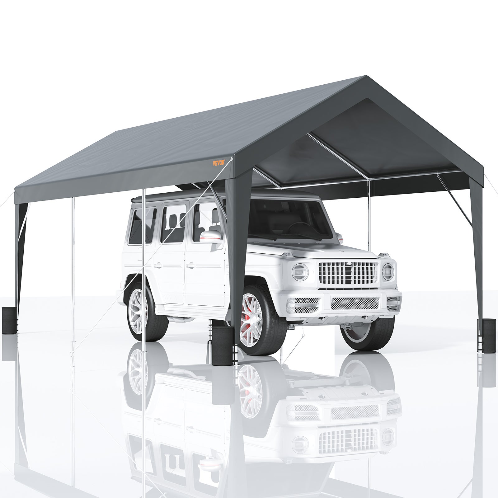 VEVOR Posto Auto Coperto Tettoia per Garage Tenda per Rifugio 10X20 ...