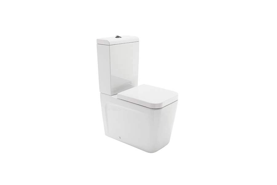 Pack WC Compact caréné SANINDUSA ADVANCE 61,5x36,5 chasse d'eau par le ...