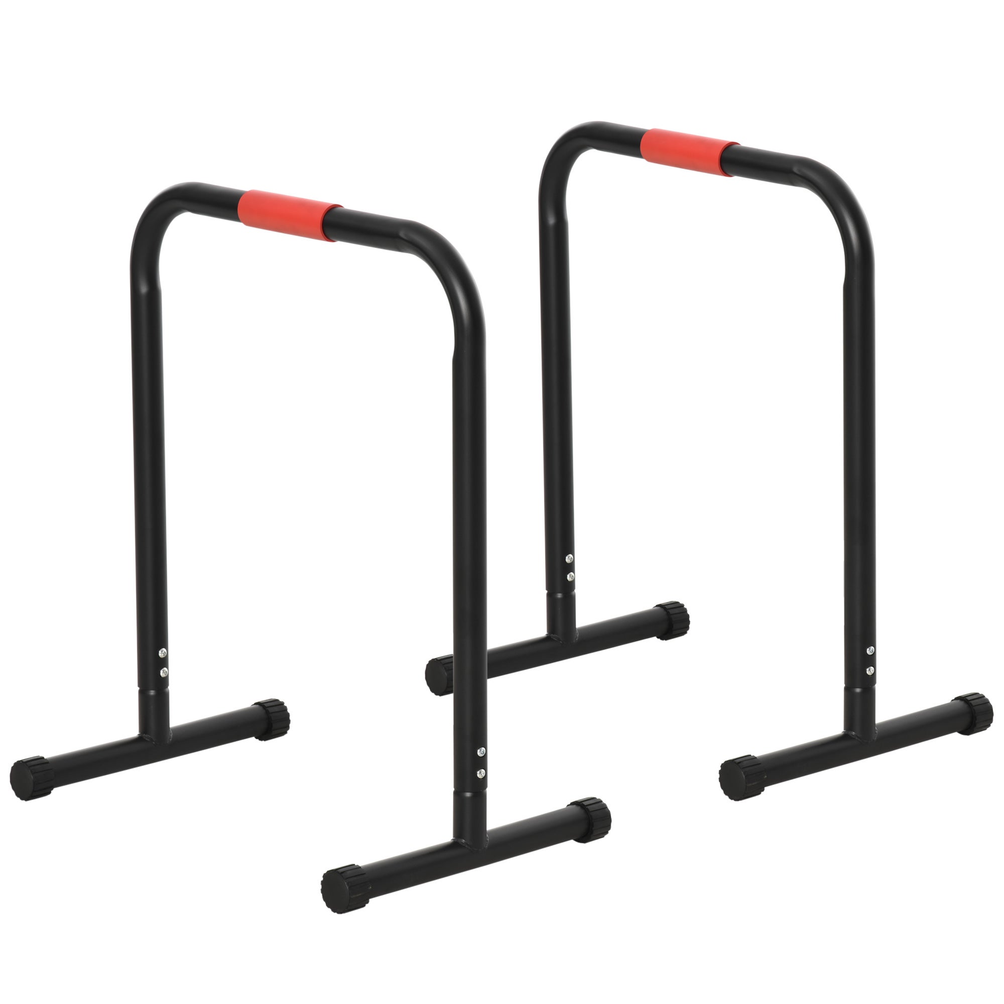 Barras Paralelas HOMCOM Acero, PVC Negro 63x41x73cm | Leroy Merlin
