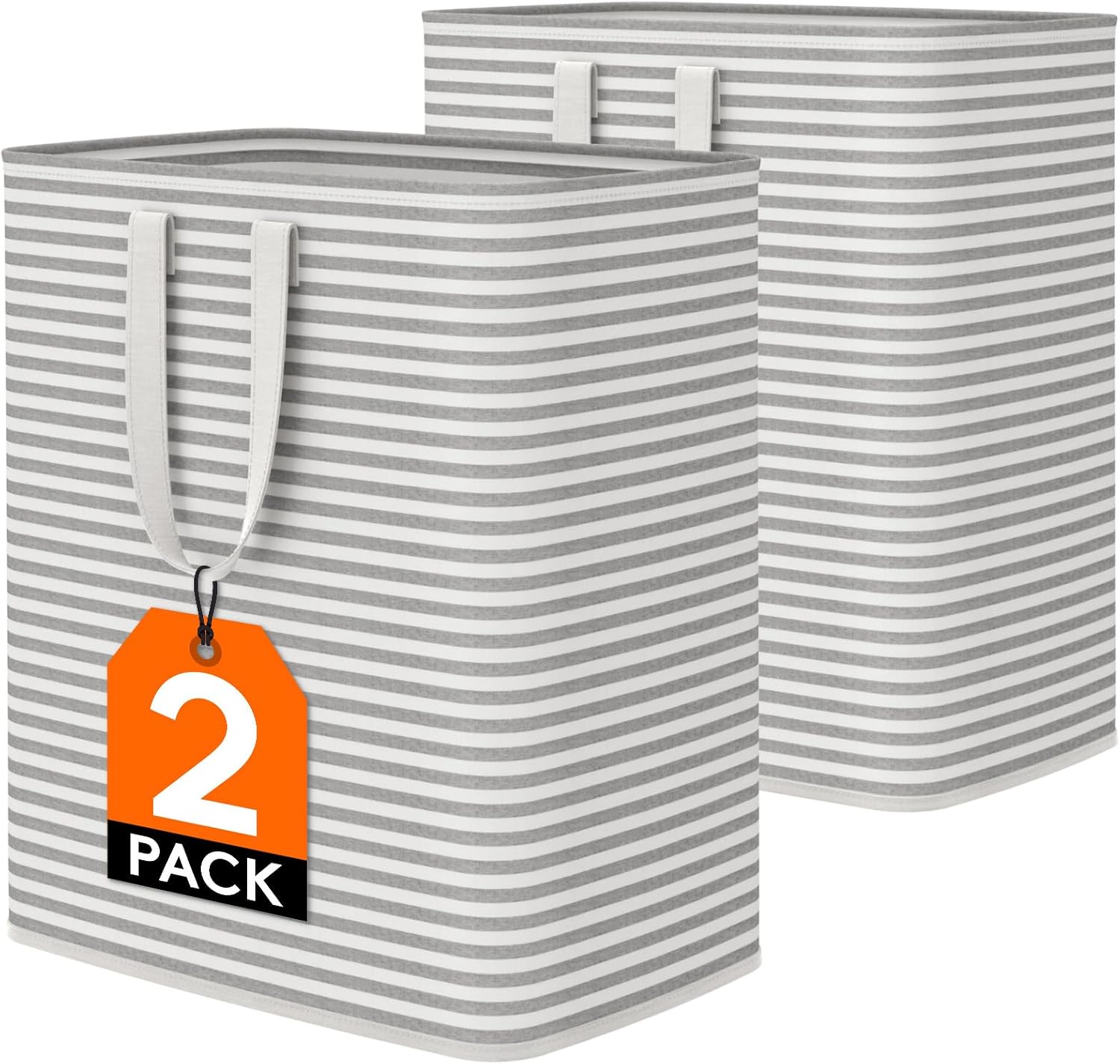 Panier à linge pliable 2 pièces 100 L, panier de rangement pour ...