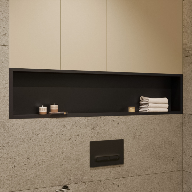 Ceramia Timeless Nicchia Doccia da incasso, Acciaio Inox 304, 120x28x10 ...