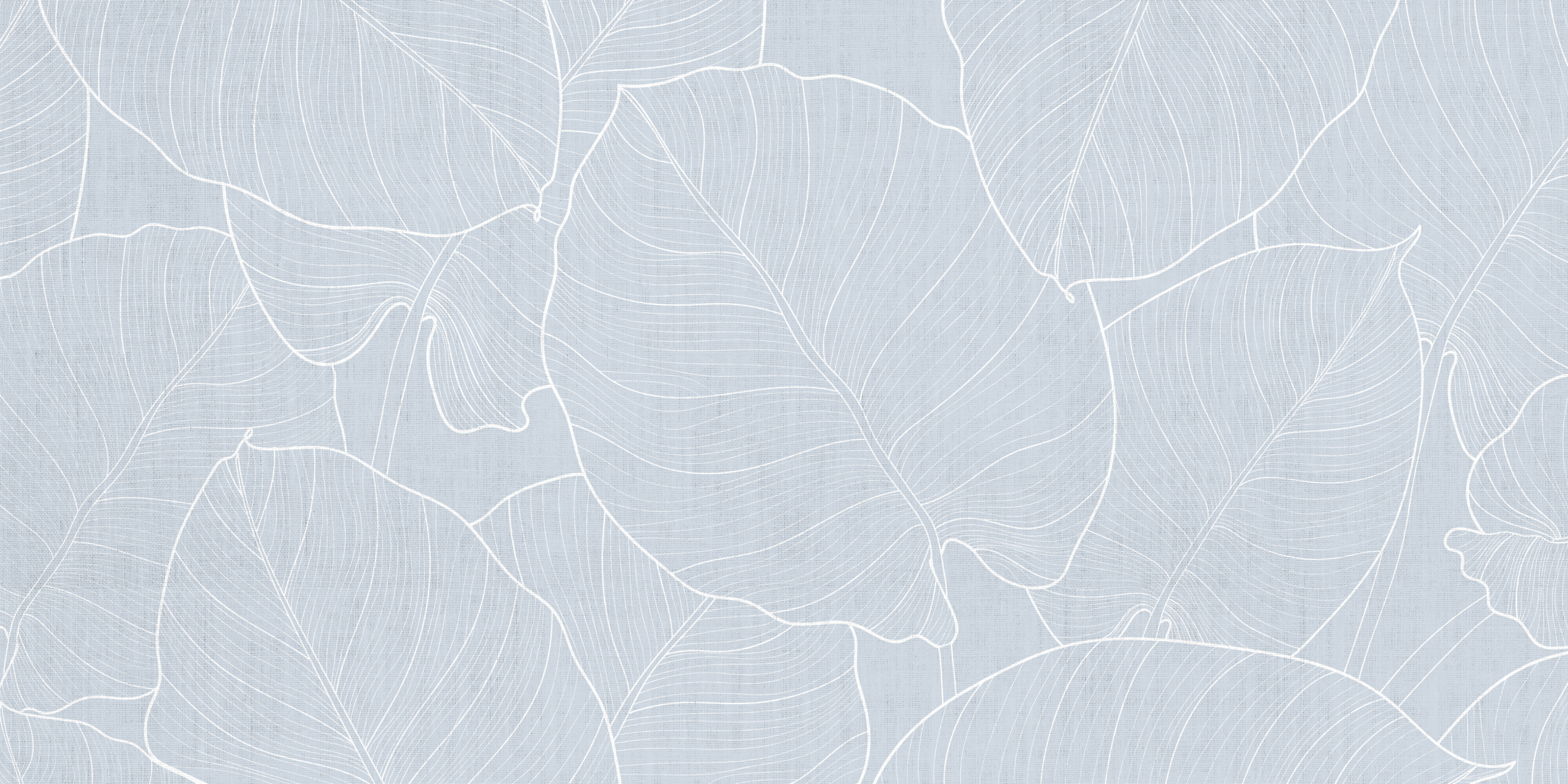 Tapis antidérapant en vinyle Hojas Azul 50x100 cm - PVC imprimé, lavable, ignifuge, pour le ...