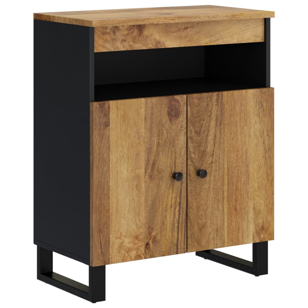Buffet，Meuble de Rangement，Bahut avec 2 portes 60x33x75 cm bois massif ...