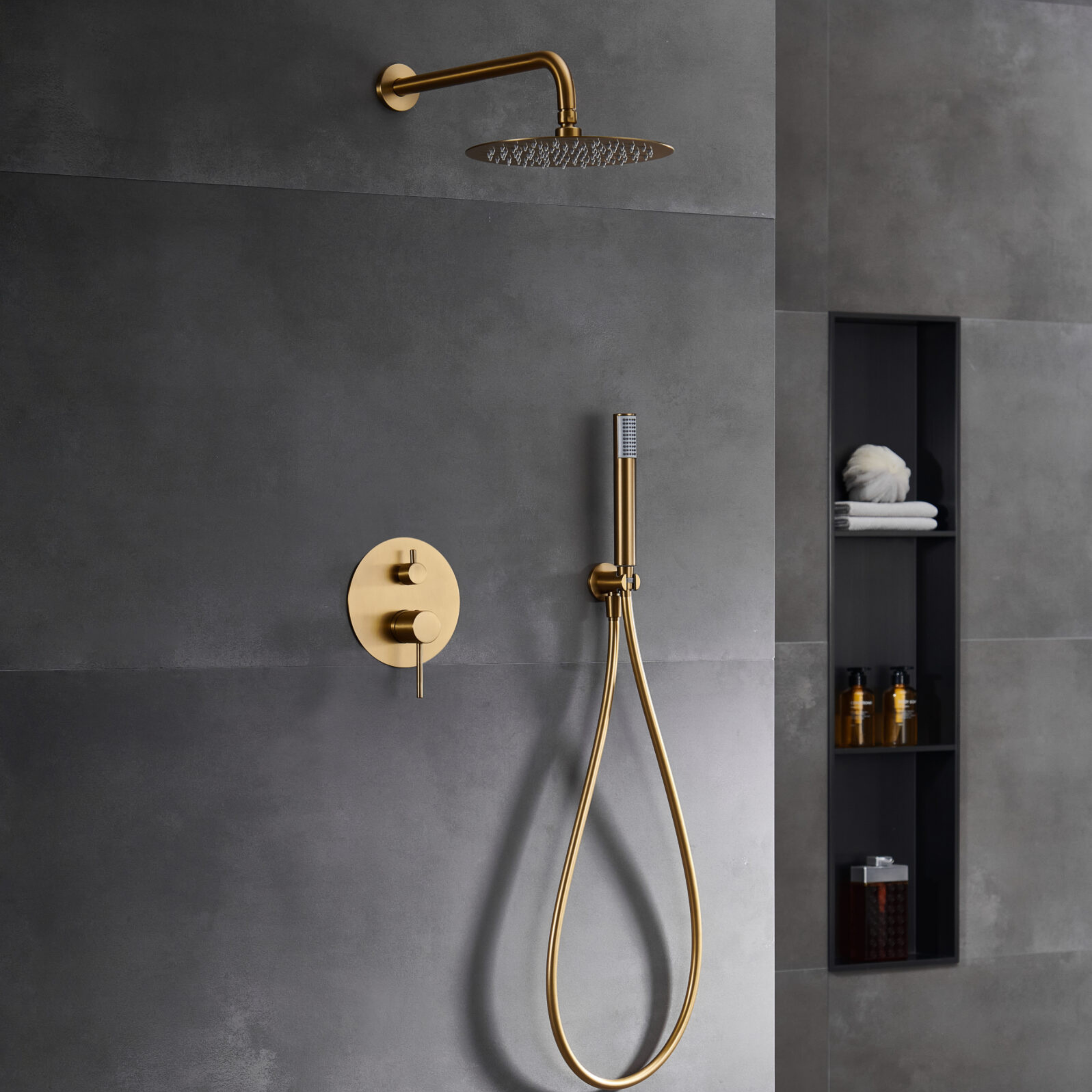 IMEX - Columna Ducha Empotrada sin Grifo | Conjunto de Ducha con ...