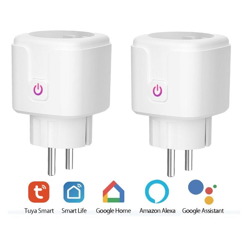 Enchufe Inteligente WiFi, Paquete de 2 Enchufes Inteligentes ...
