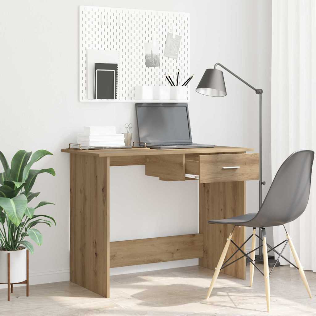 Escritorio Roble artisan 100 x 50 x 76 cm Madera contrachapada | Leroy ...