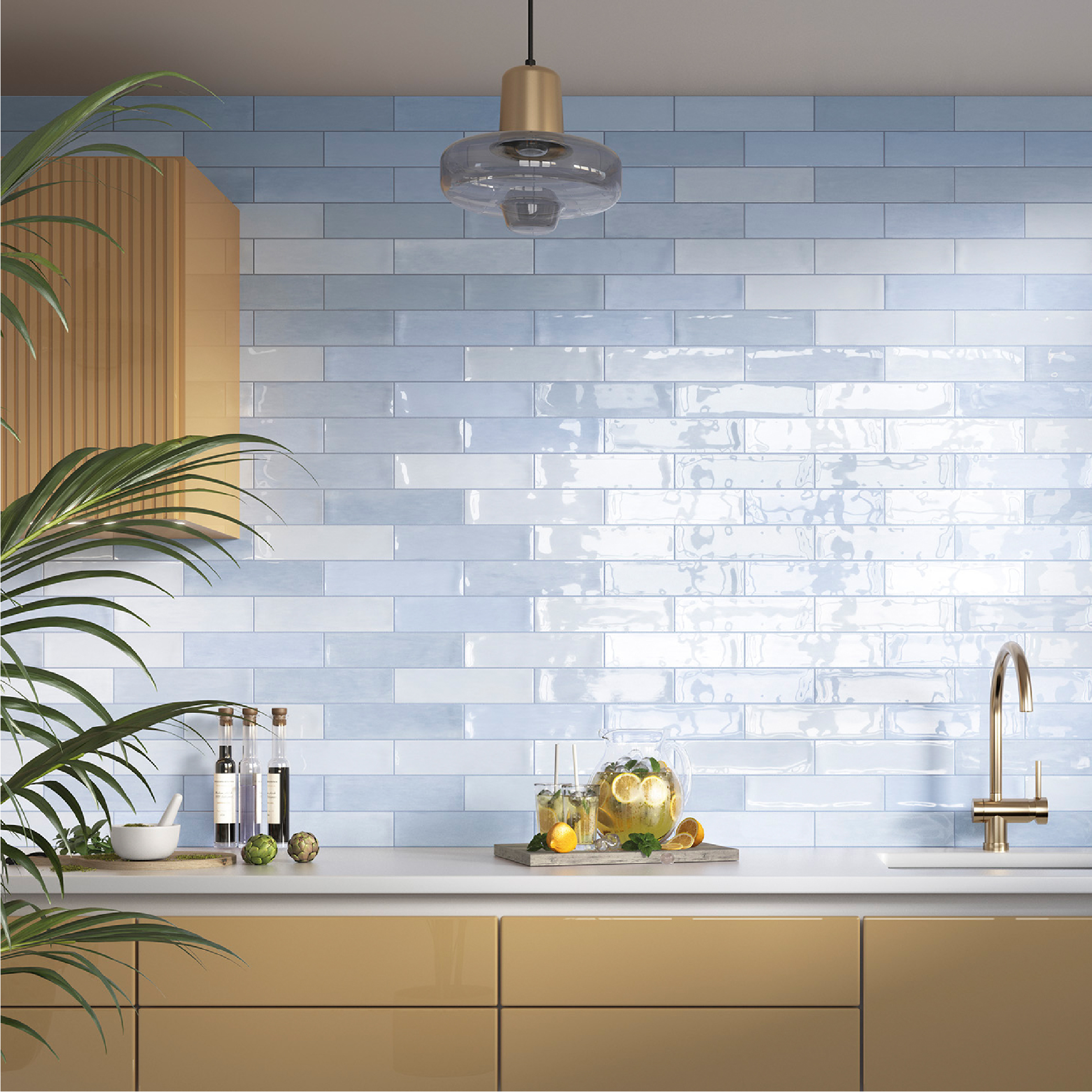 Azulejo interior y exterior. Porcelánico Premium Serie Zellige Artic ...