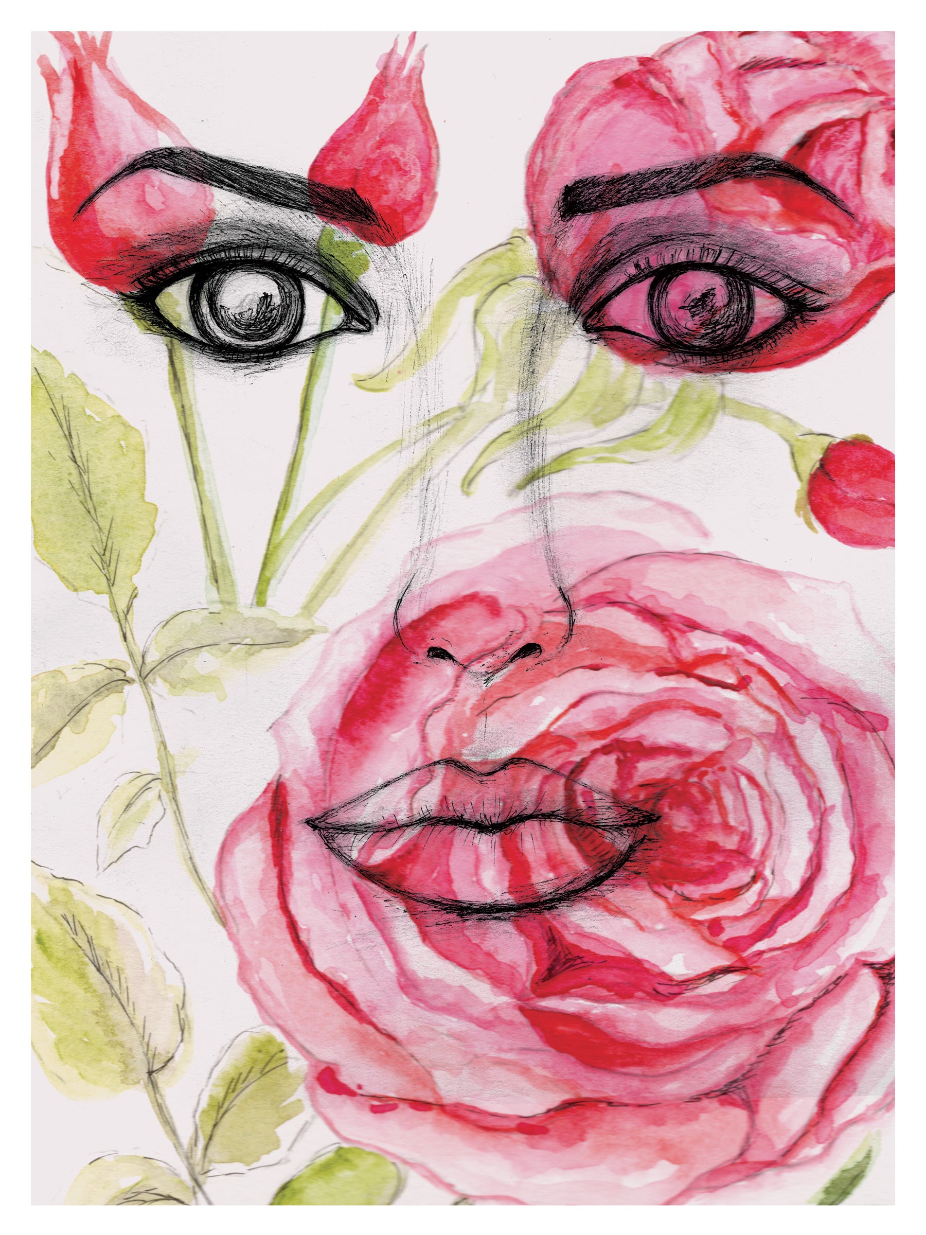 ART - Signature Poster - Rose - 60x80 cm - BENEFFITO | Leroy Merlin