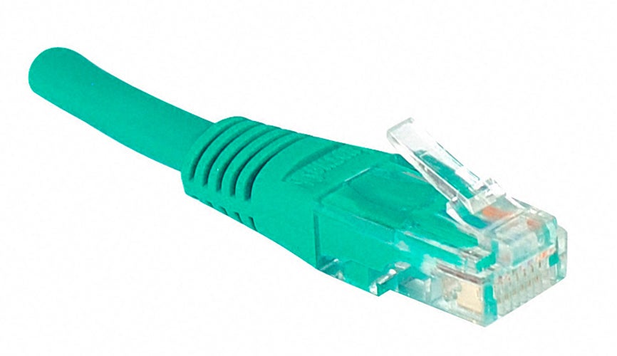Câble ethernet cat 5e 5m non blindé vert CONECTICPLUS | Leroy Merlin