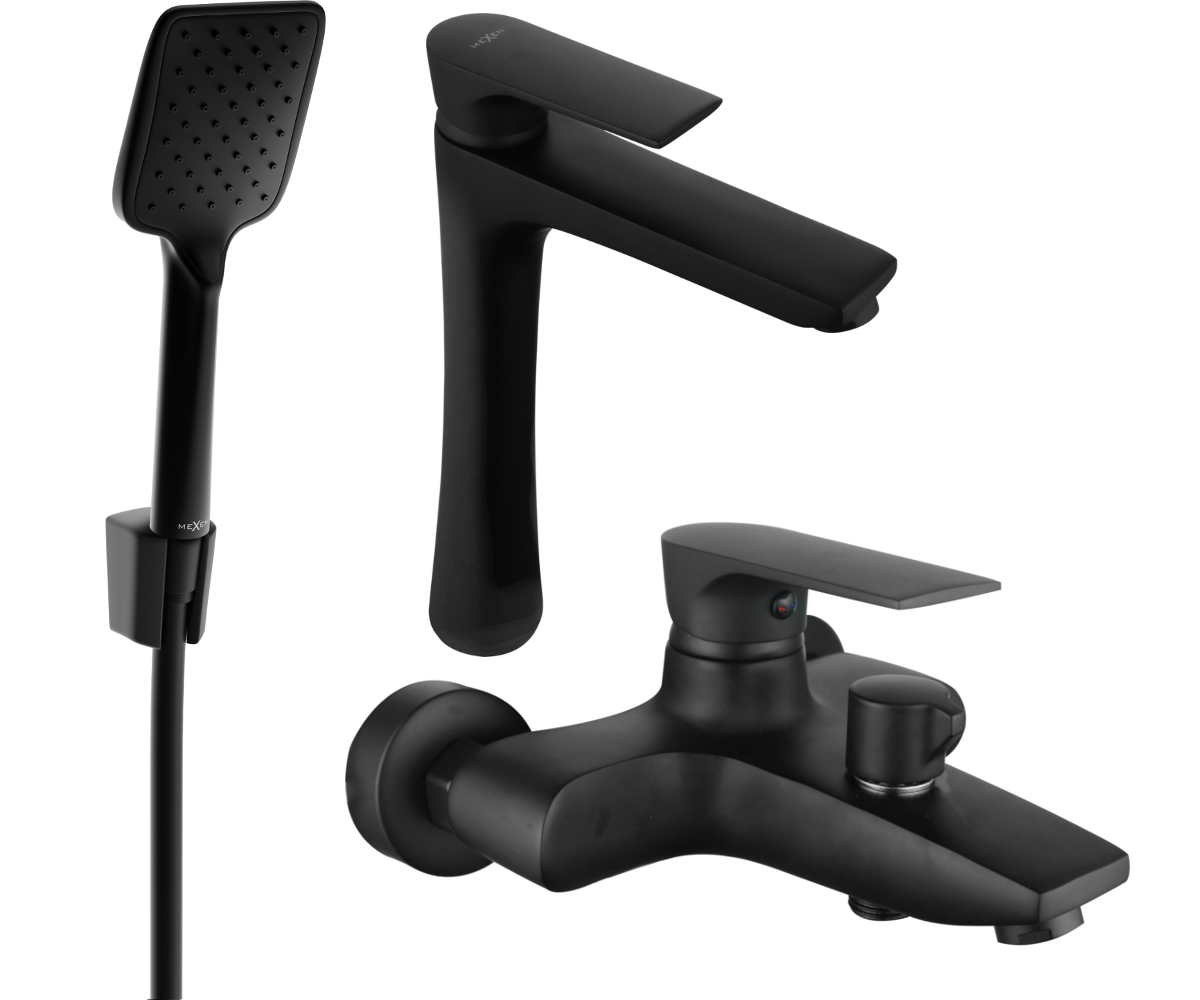 Mexen Axel R62 ensemble de bain, noir - 73813R62-70 | Leroy Merlin