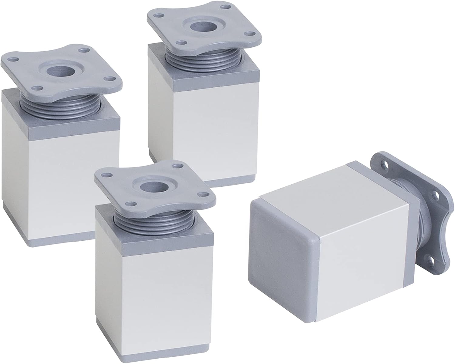 Pie de Mueble Ajustable – Pack de 4 Pies de Mueble 40x40x60mm de ...