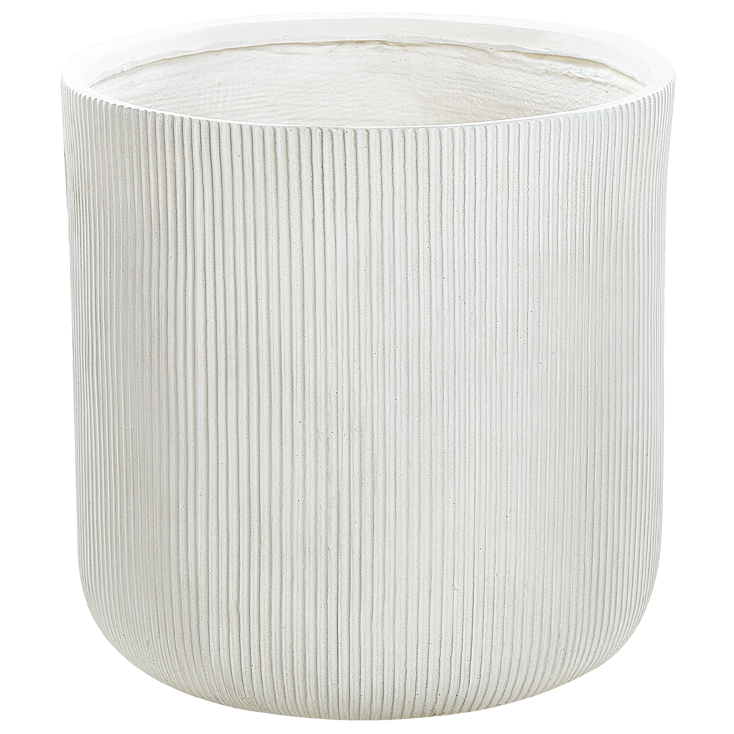 Pot de fleurs blanc cassé 55 x 55 x 55 cm OREOI | Leroy Merlin