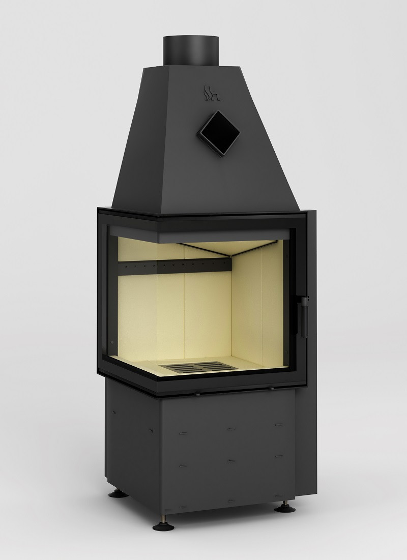 Insert à bois d'angle Smart 2L-PT 51 cm - Angle: Gauche | Leroy Merlin