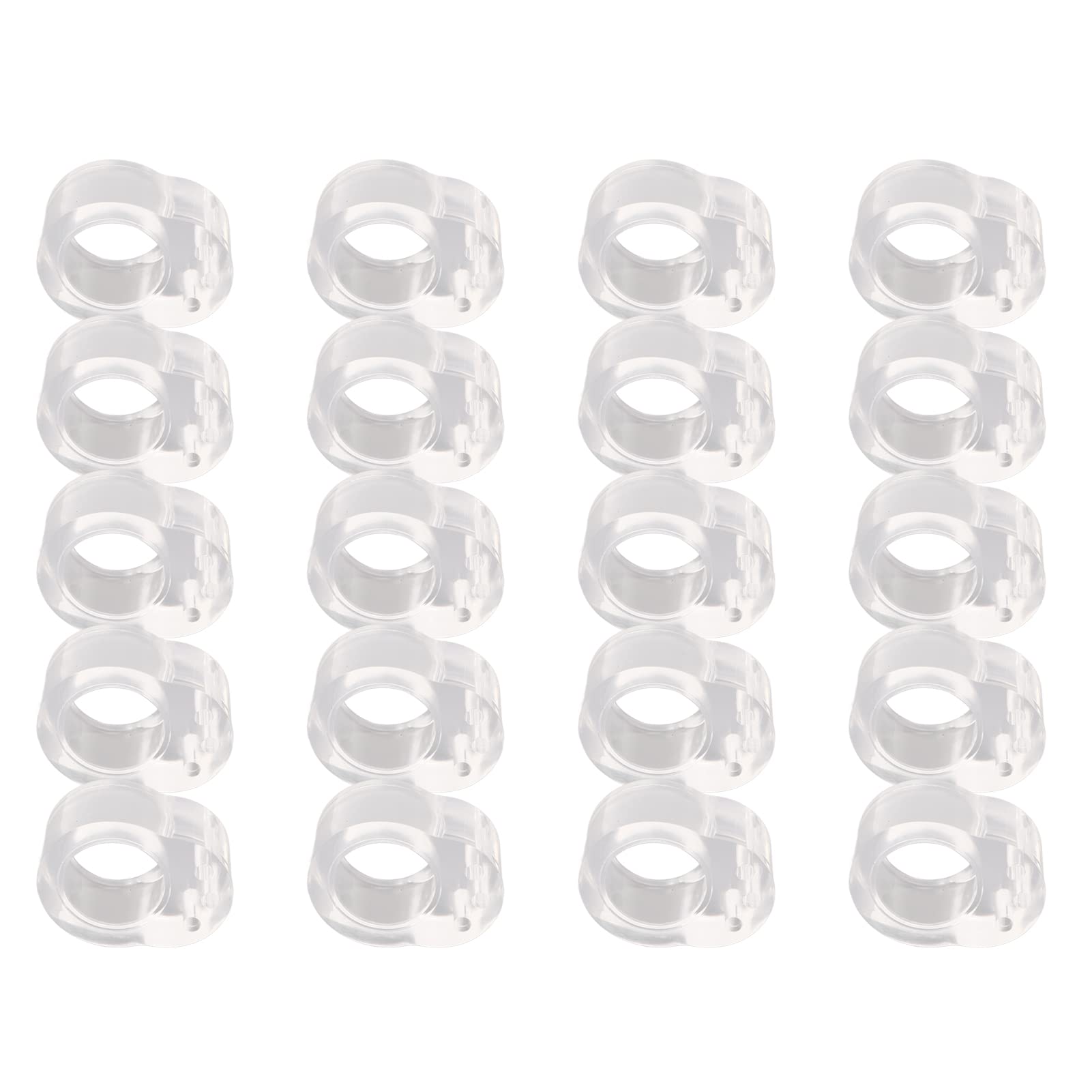20 piezas de tope de manija de puerta de PVC anticolisión transparente ...