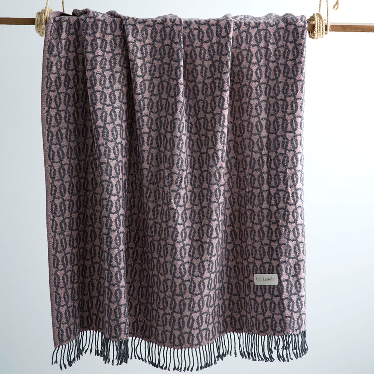 Plaid BLAISE rosa 130x170 cm | Leroy Merlin