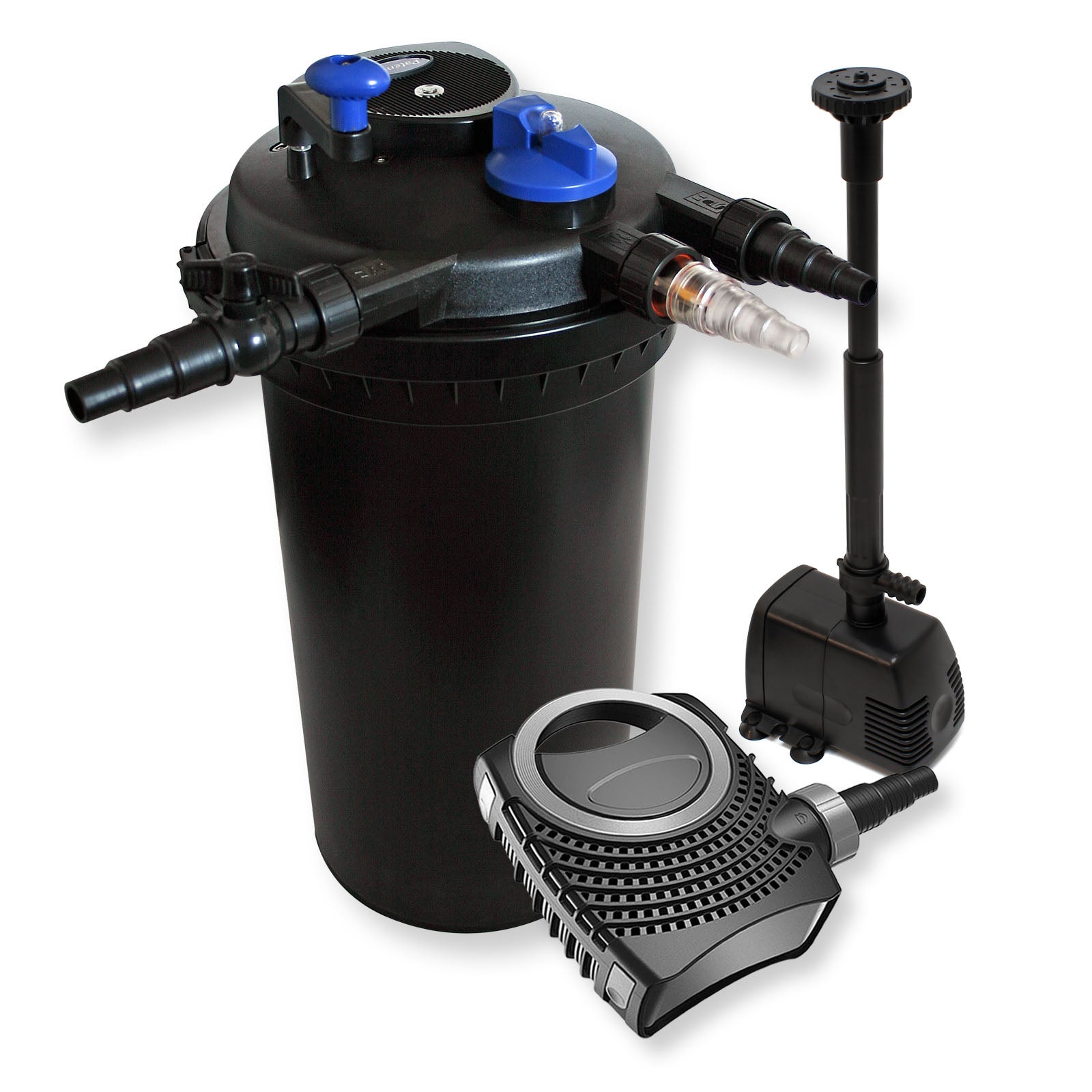Kit complet: CPF-15000 Filtre de bassin à pression jusqu’à 30000 L avec ...
