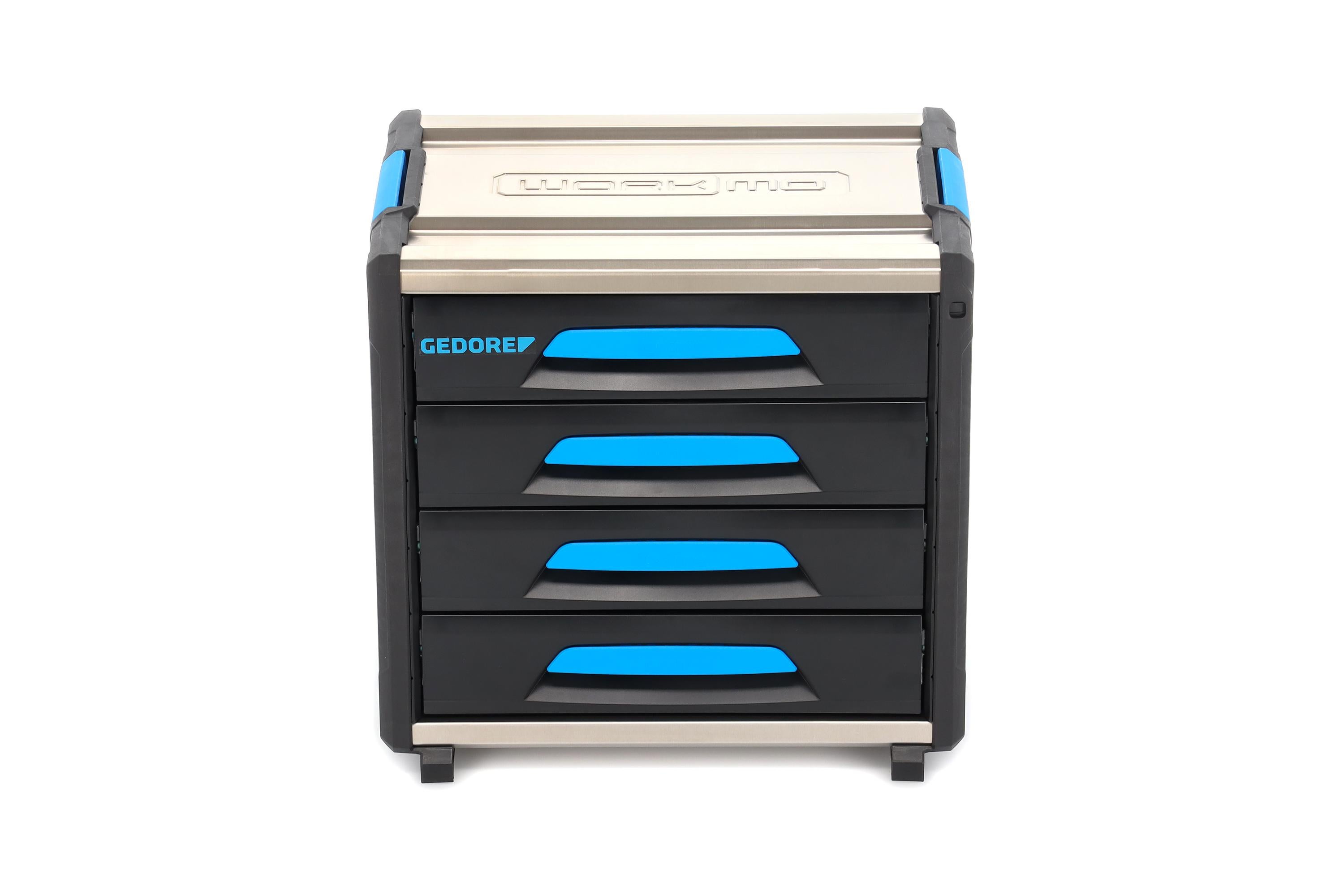 Gedore 1110 WM 24 - Cassetta degli attrezzi WorkMo AN2, 4 cassetti AL6 | Leroy Merlin