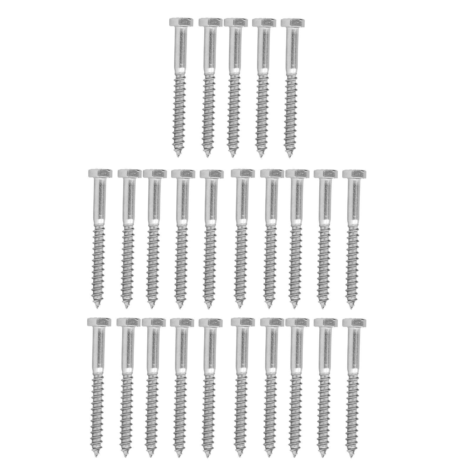 Vis à tête hexagonale à filetage demi-demi en acier inoxydable 304 Vis autotaraudeuse pour ...